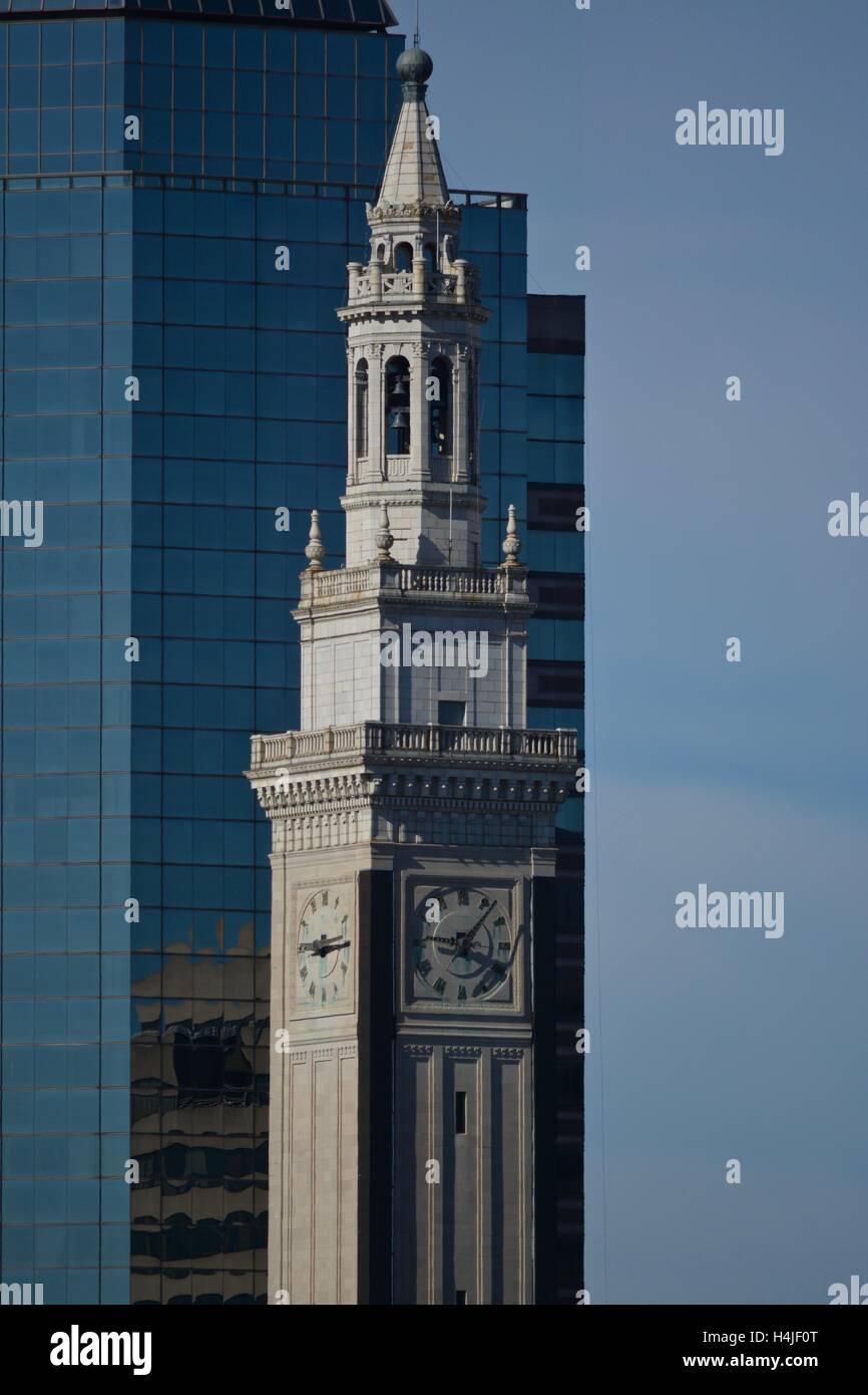 The Springfield skyline featuring the iconic Campanile clock tower in ...