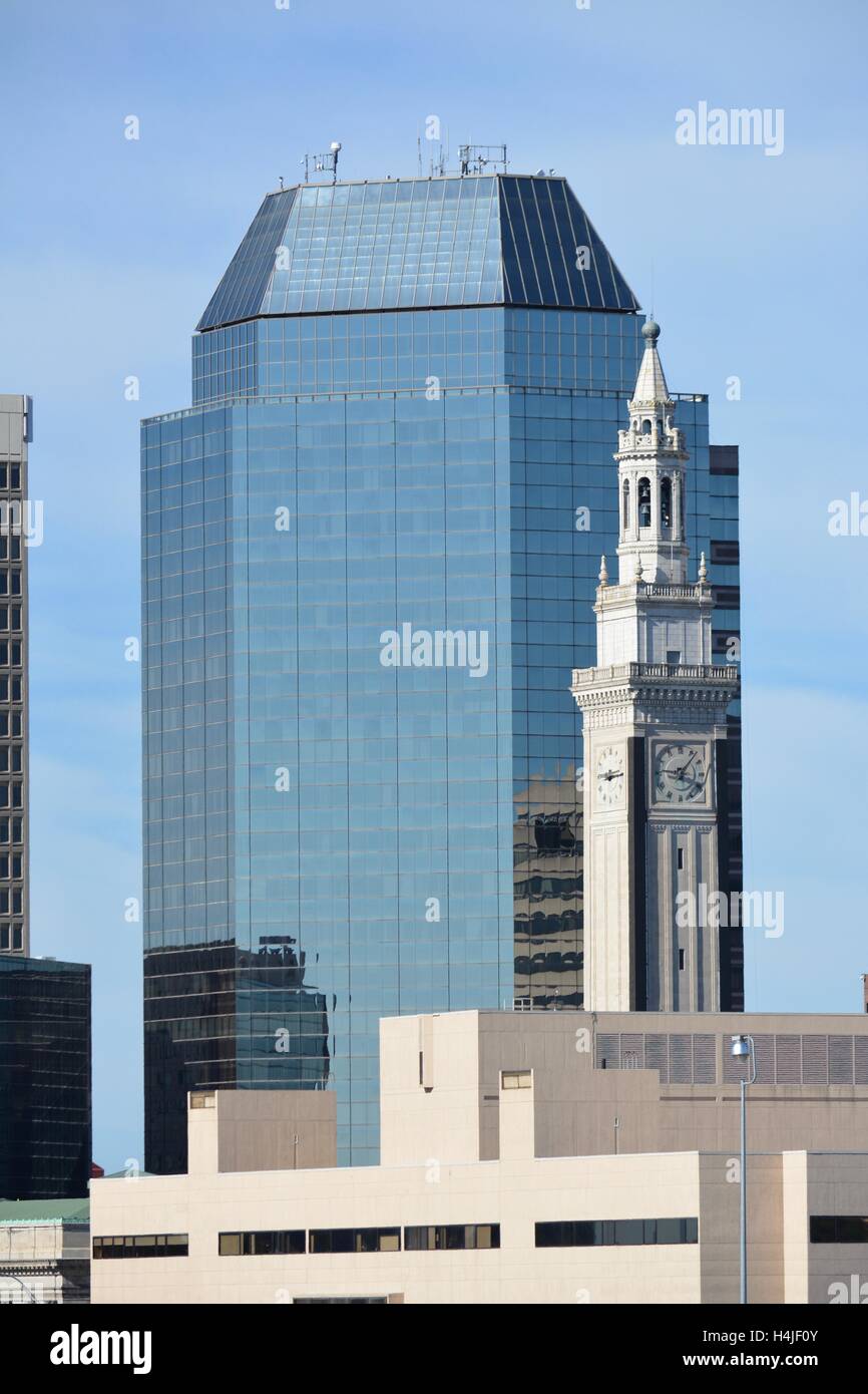 The Springfield skyline featuring the iconic Campanile clock tower in ...