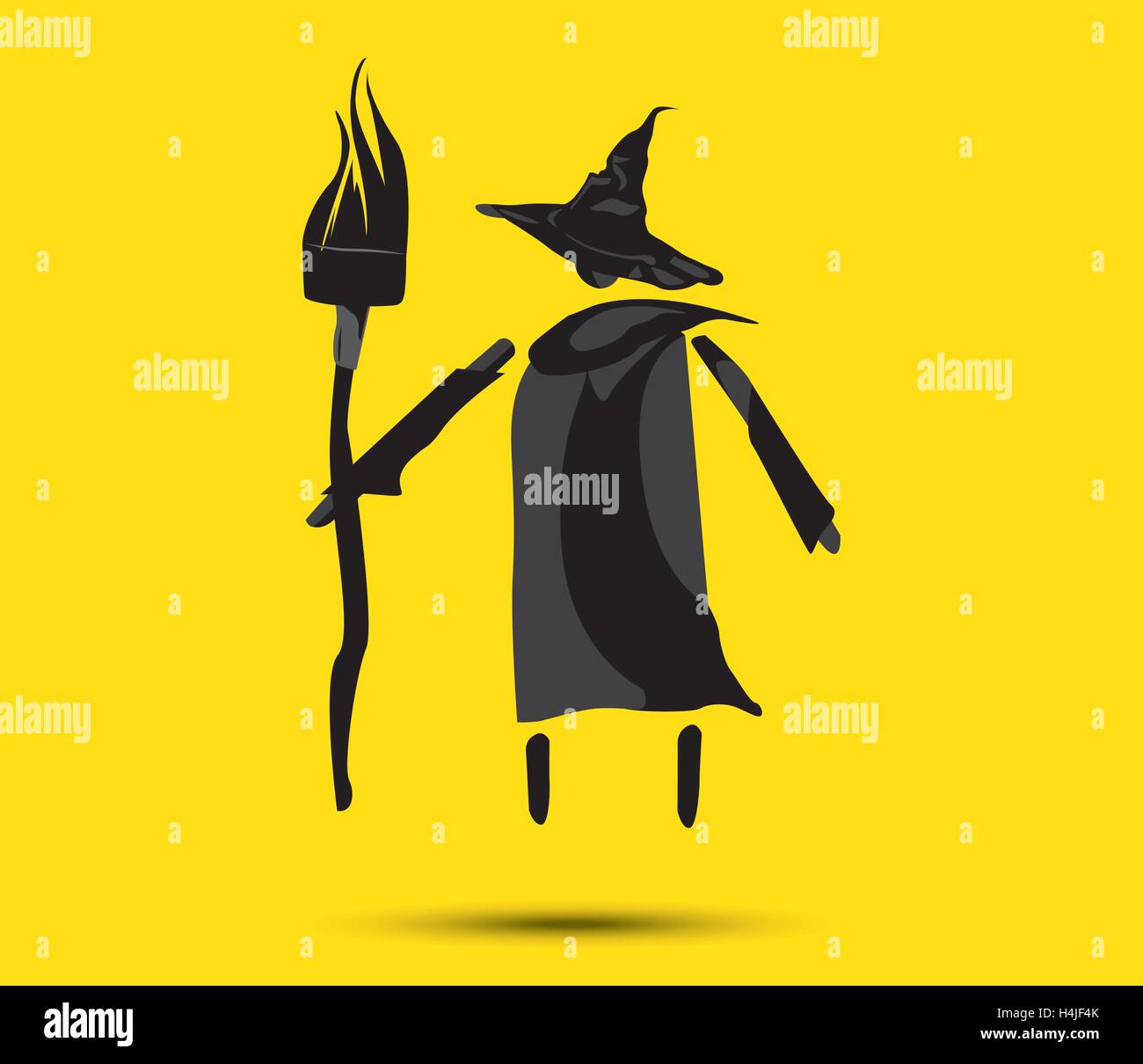 Halloween witch concept full Stock Vector Images - Alamy