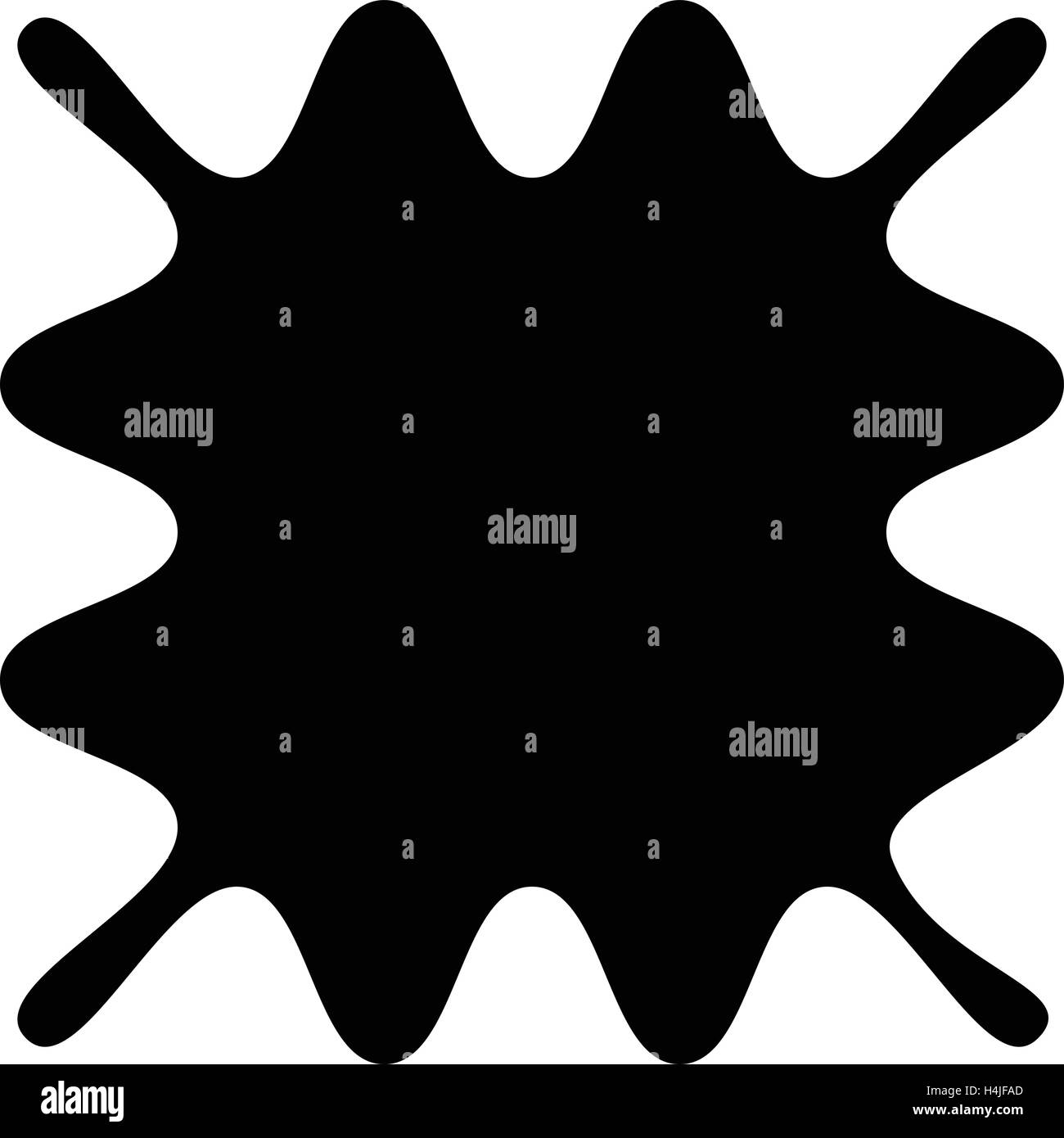 Silhouette of simple patch shape on white Stock Vector Image & Art - Alamy