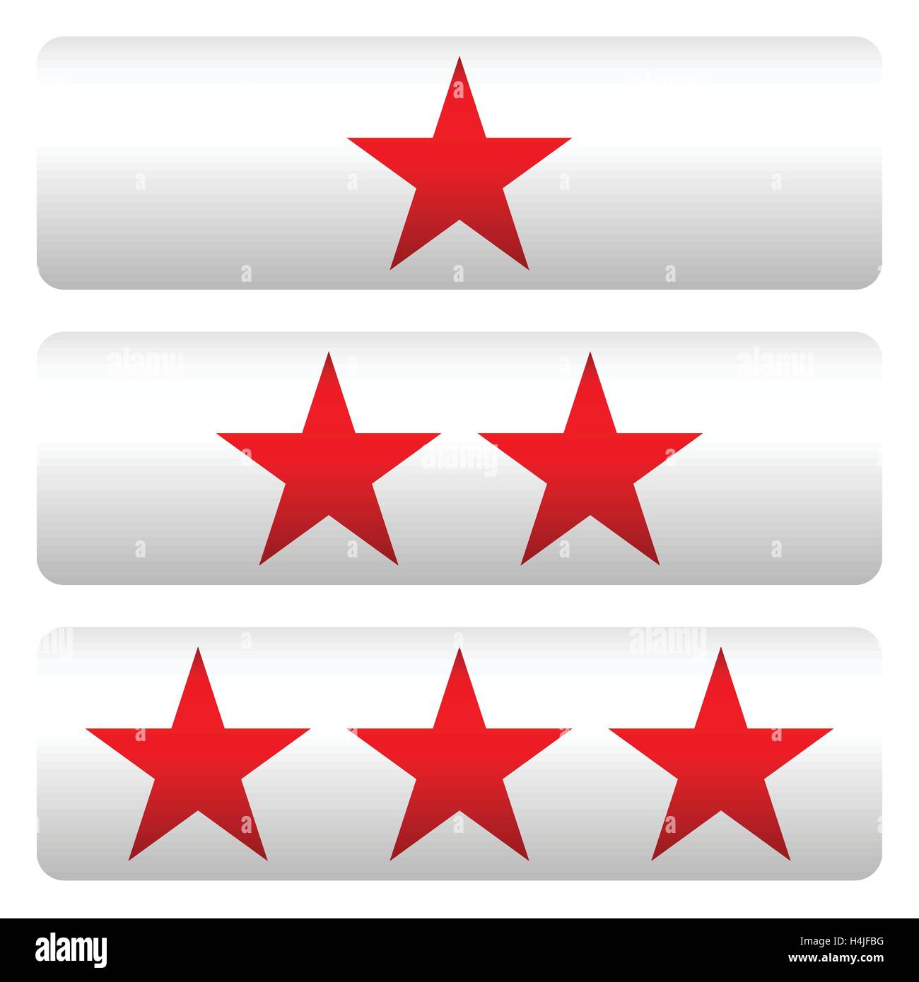 Star rating w/ 3 stars - Star rating panels Stock Vector Image & Art ...