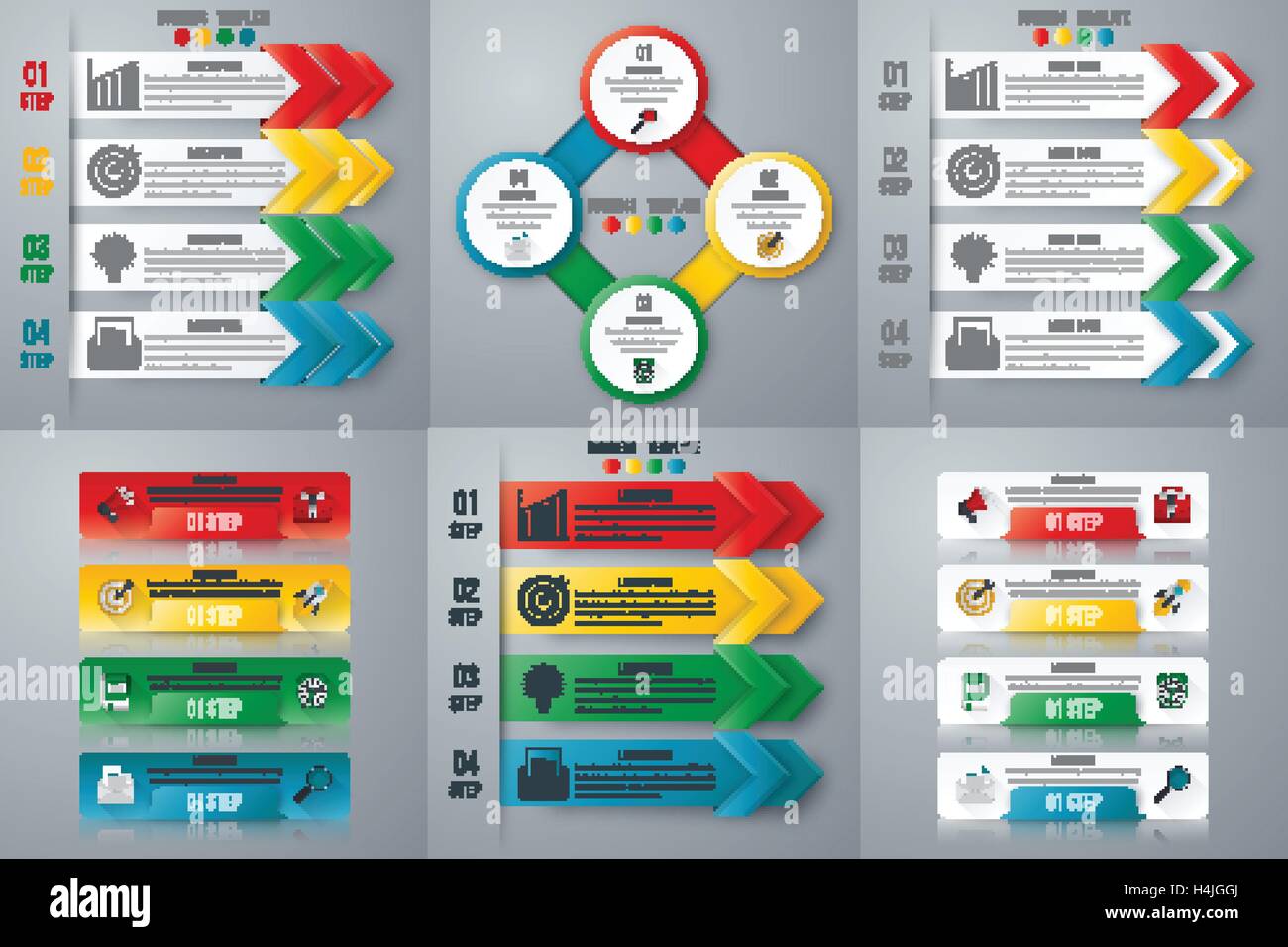 Set with infographics Stock Vector Image & Art - Alamy