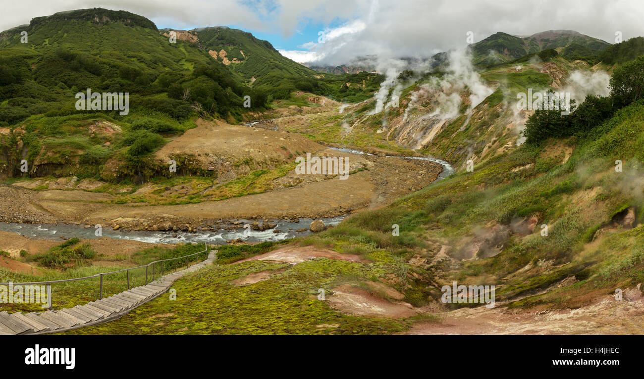 Famous Valley of Geysers Stock Photo - Alamy