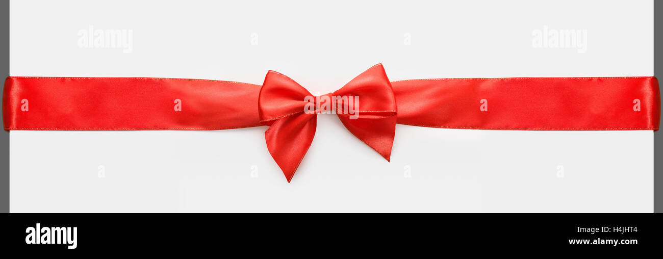 red satin bow Stock Photo - Alamy