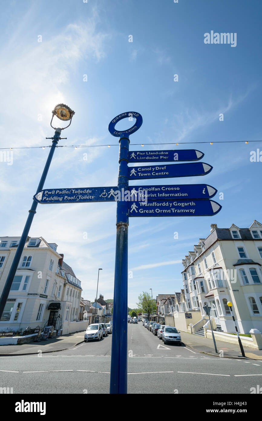 Llandudno promenade on the North Wales coast Stock Photo - Alamy