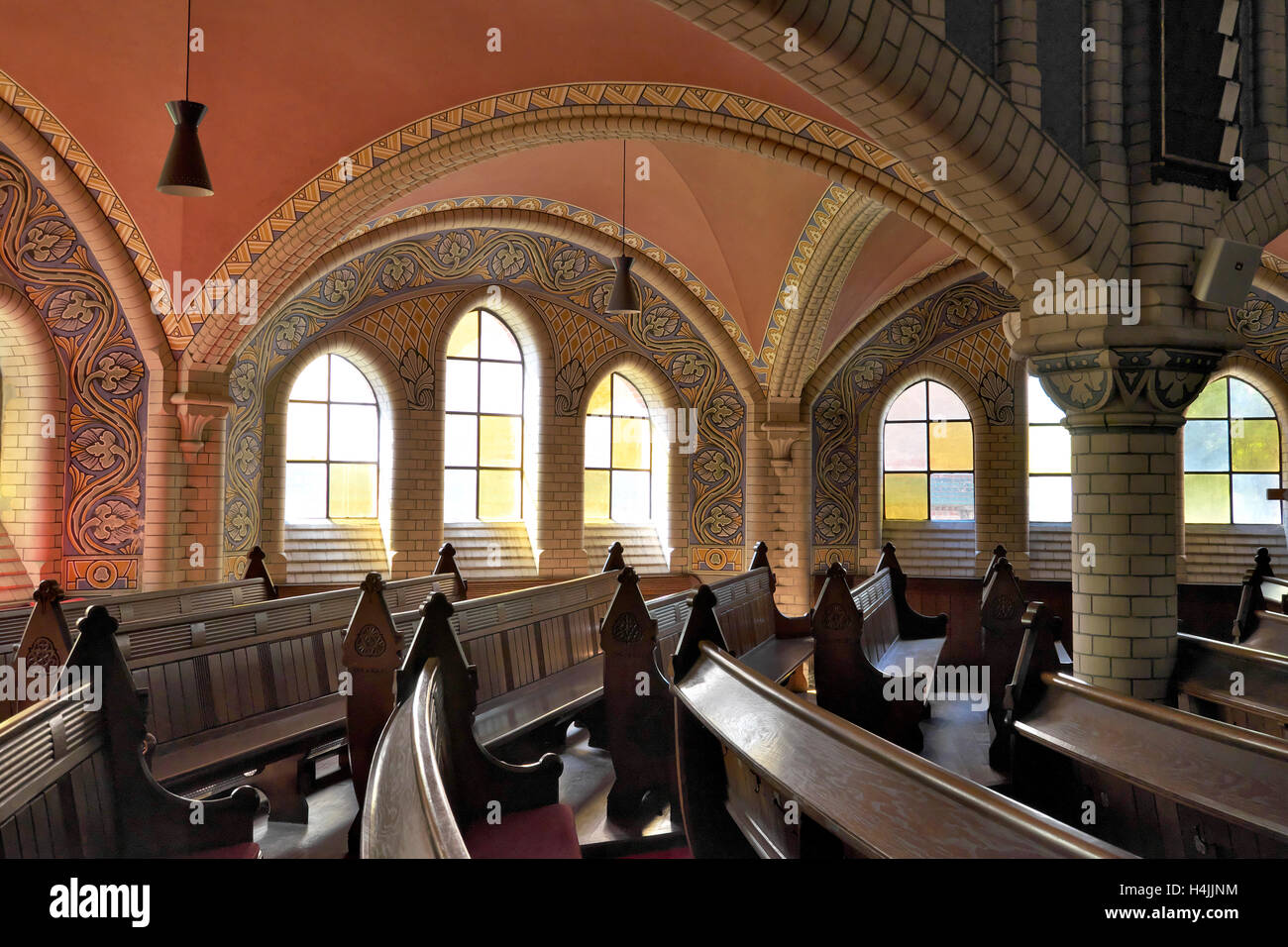 Interior, Brüderkirche Church, Altenburg, Thuringia, Germany Stock ...