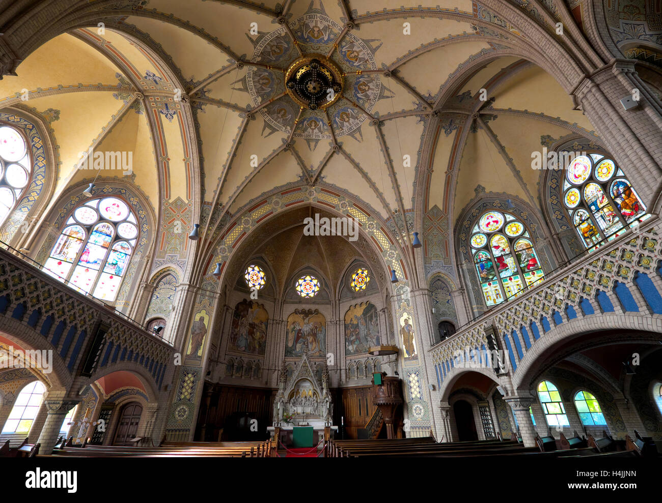 Interior, Brüderkirche Church, Altenburg, Thuringia, Germany Stock ...