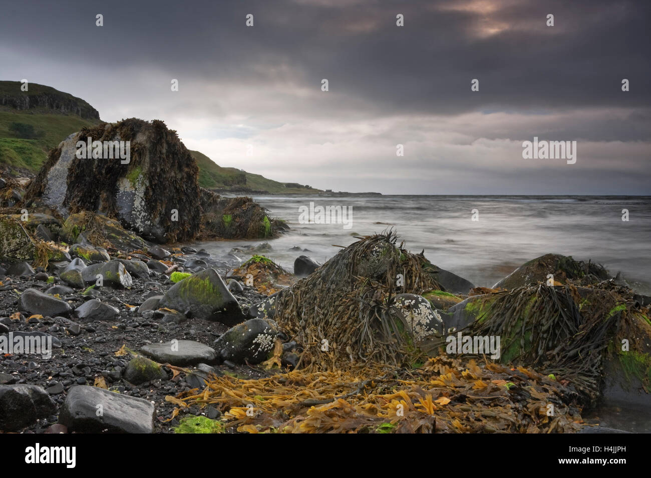 Storm approaching, Glendale Beach, Isle of Skye, Scotland, United ...