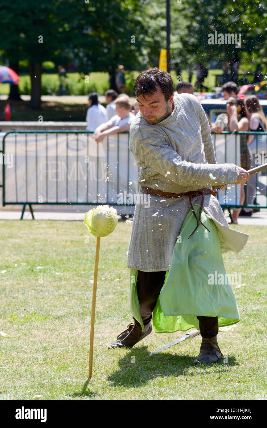 Battle reenactment 12th century hi-res stock photography and images - Alamy
