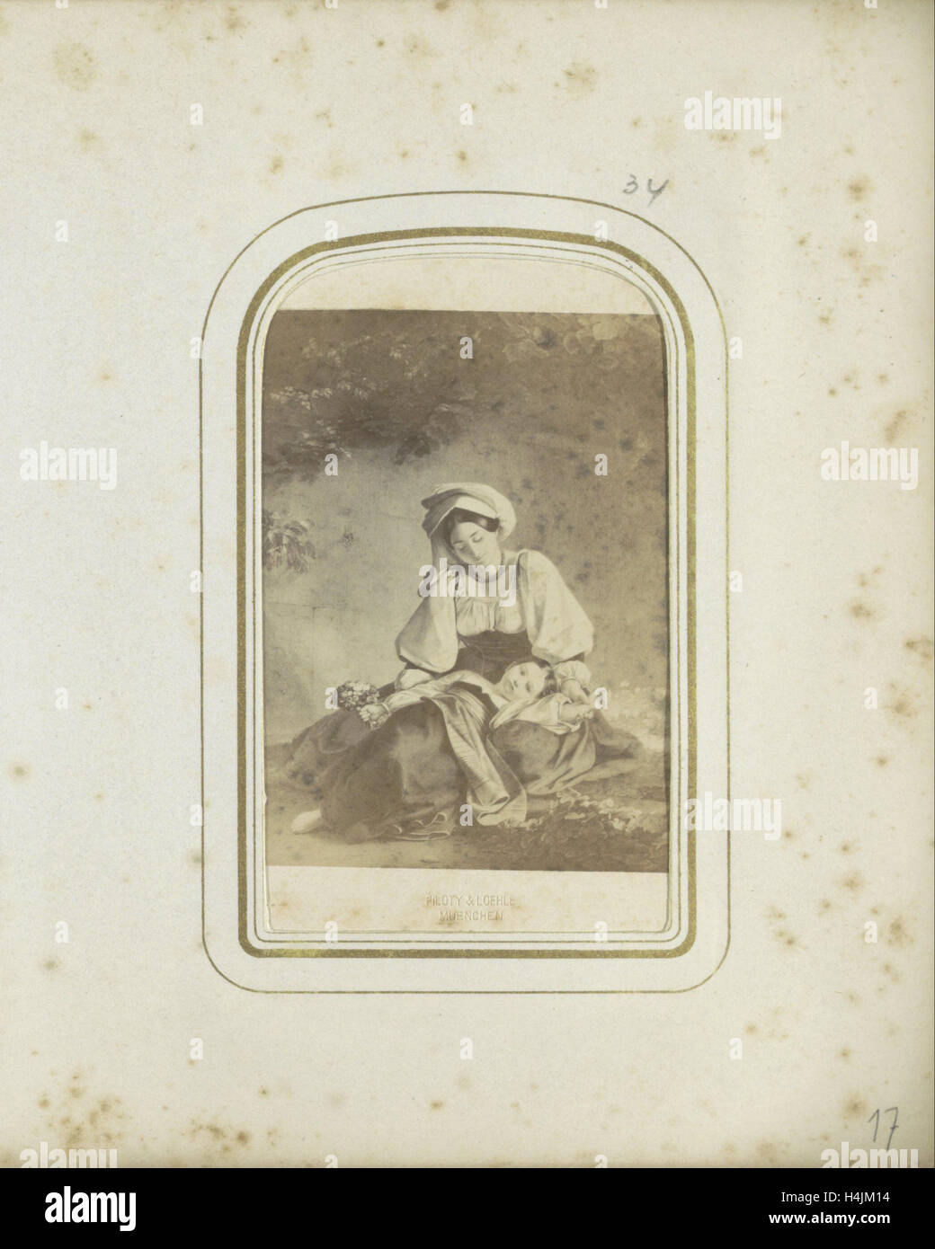 lithograph of a painting of August Riedel, Piloty & Löhle, Anonymous ...