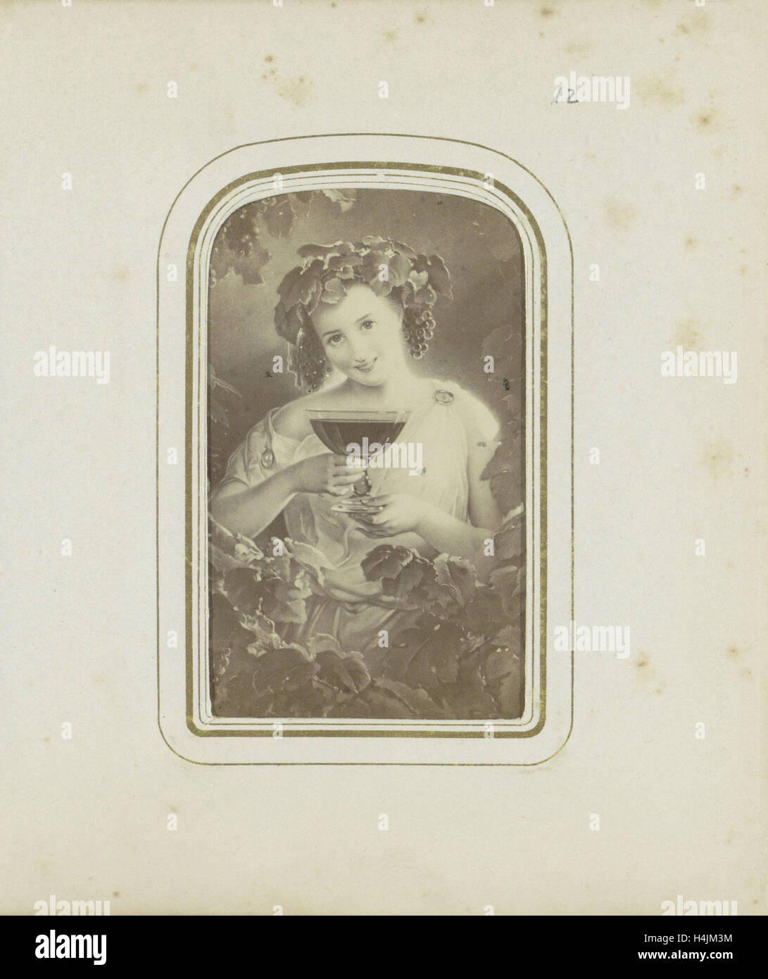 painting of a bacchante by August Riedel at Villa Rozenstein in ...