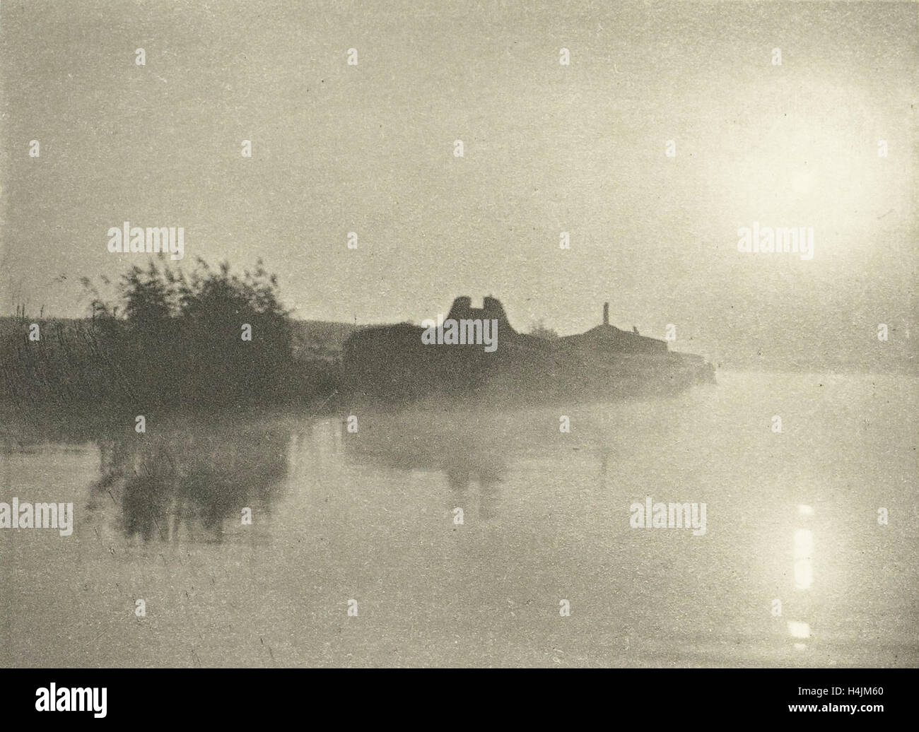 River Landscape in the Mist at dawn, Peter Henry Emerson, 1856 – 1936 ...