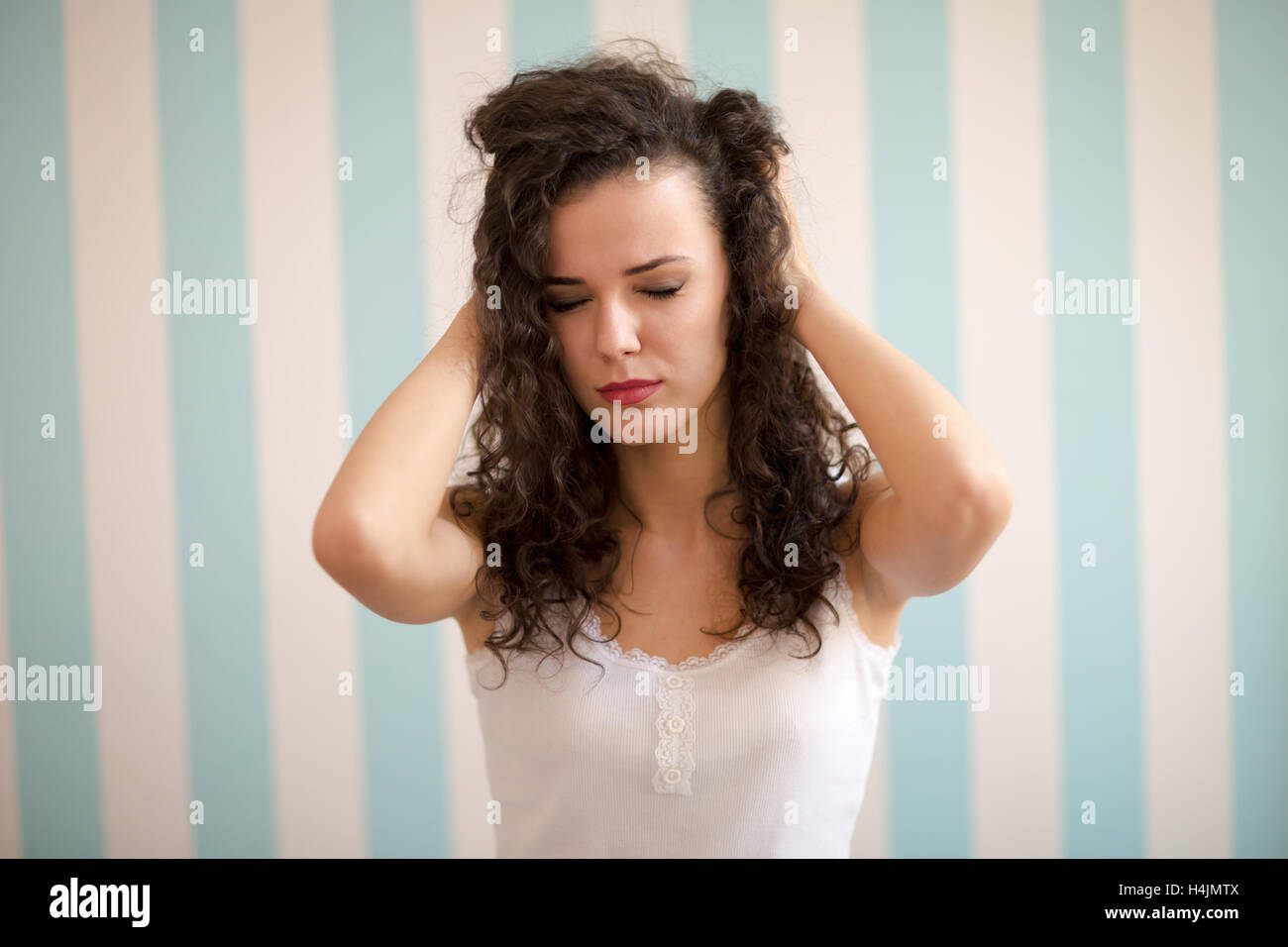 Frustrated female facial expression Stock Photo - Alamy