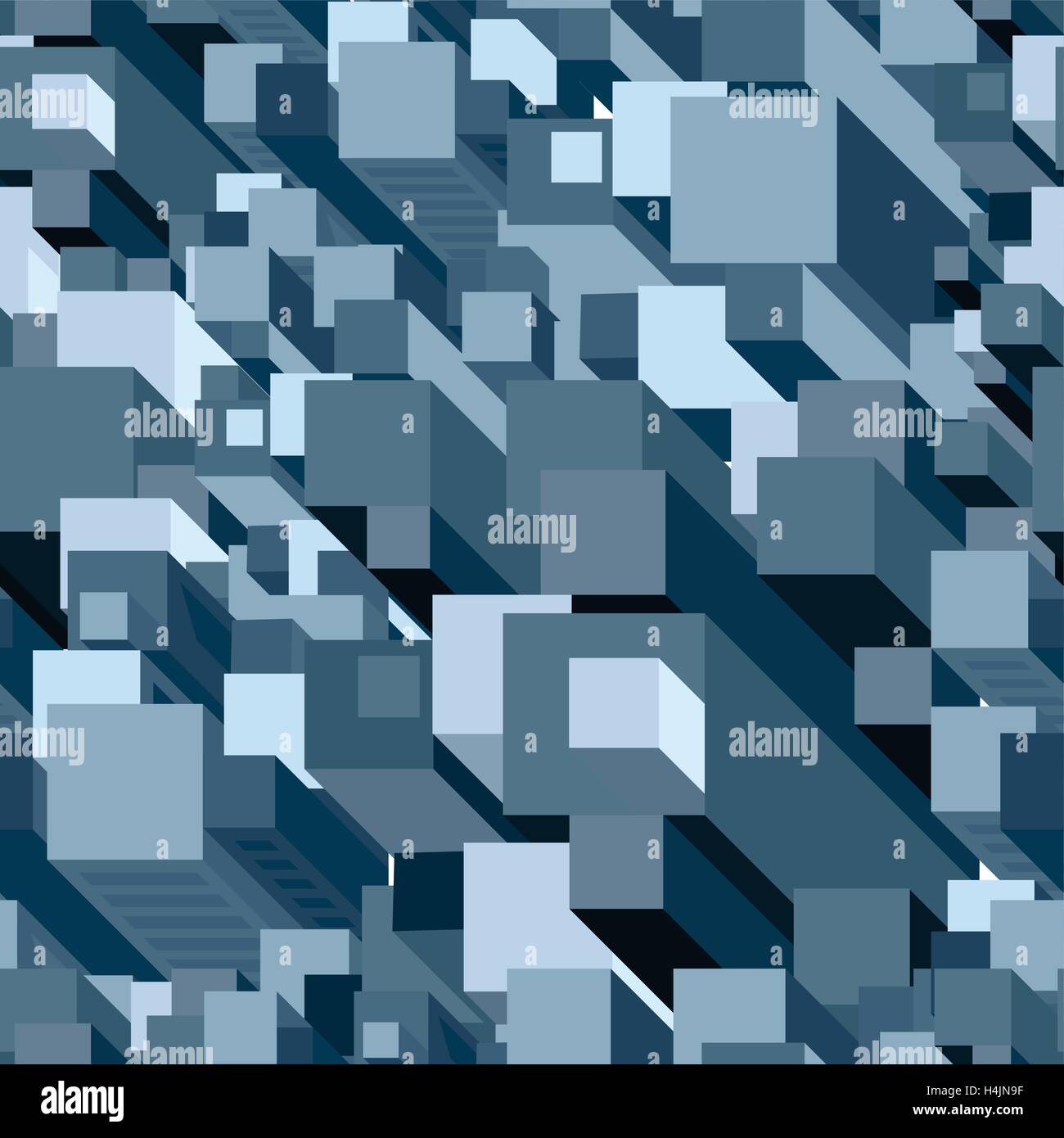 Seamless Grey Pixel techno background with abstract city Stock Vector ...