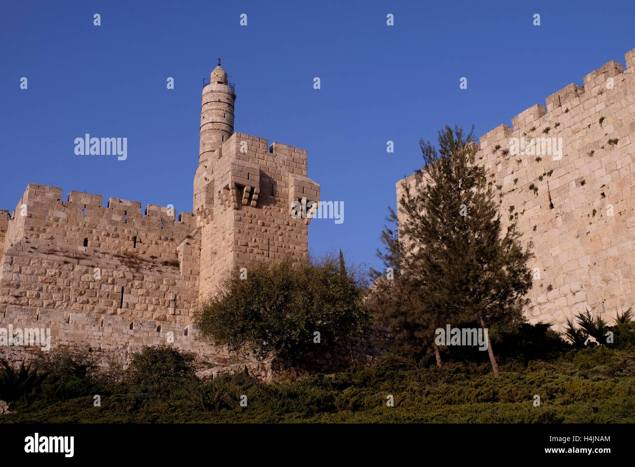 The fortified Tower of David, also known as the Jerusalem Citadel and ...