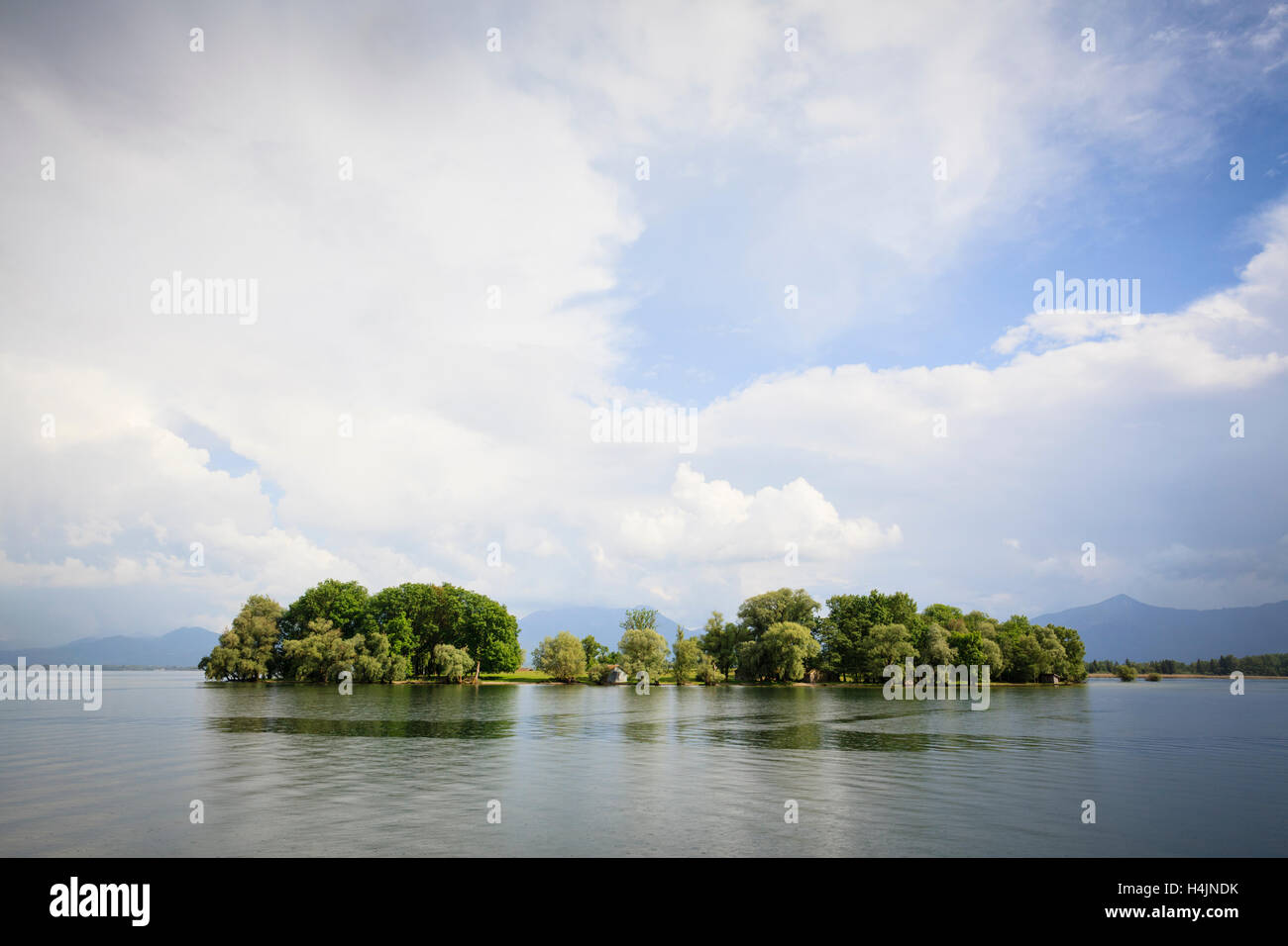 Storm over lake Chiem or Chiemsee. Upper Bavaria. Germany Stock Photo ...