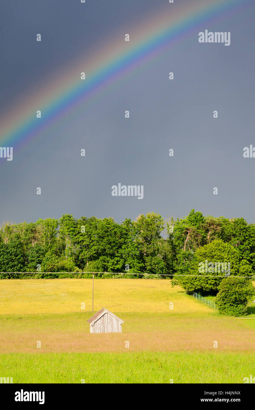 Murnau landscape with rainbow hi-res stock photography and images - Alamy