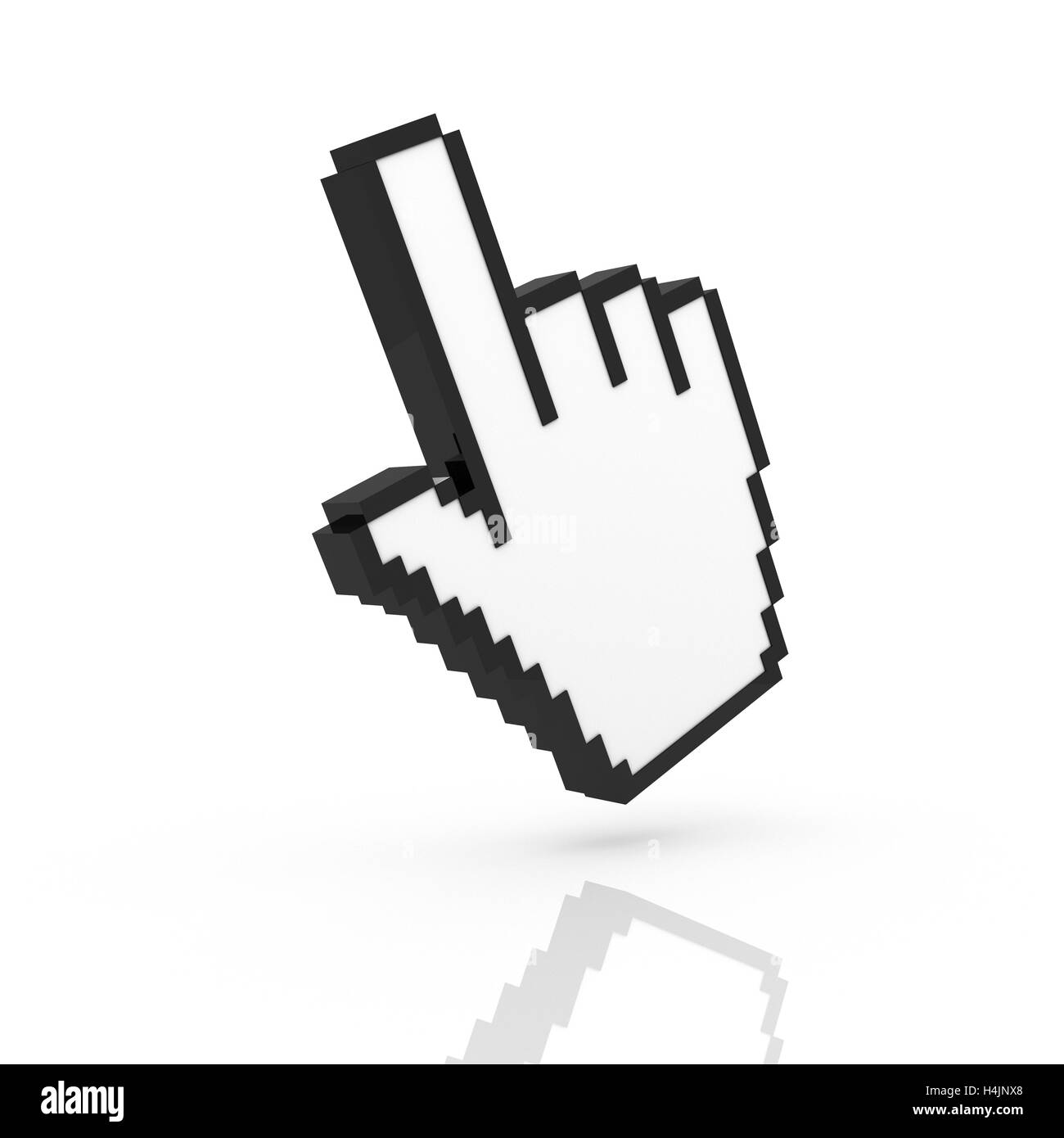 Hand illustration for 3d Black and White Stock Photos & Images - Alamy