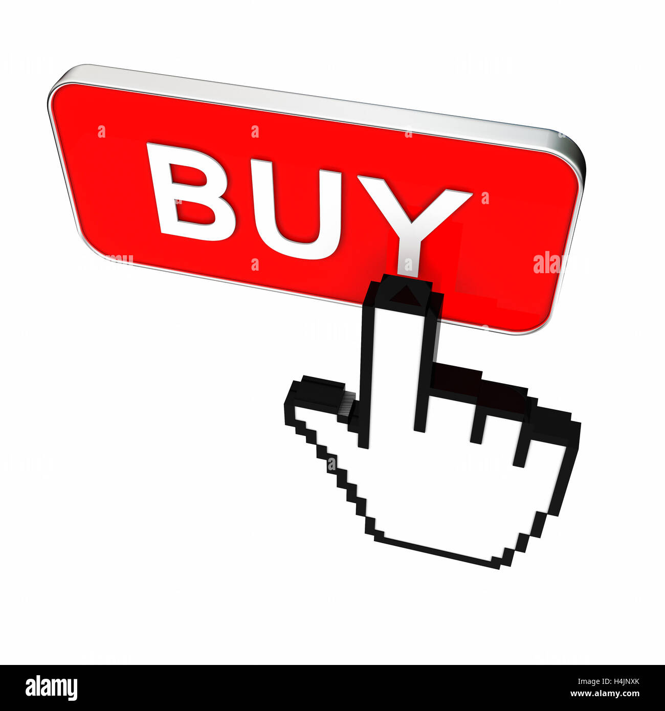 hand cursor pointer 3d rendering Stock Photo - Alamy