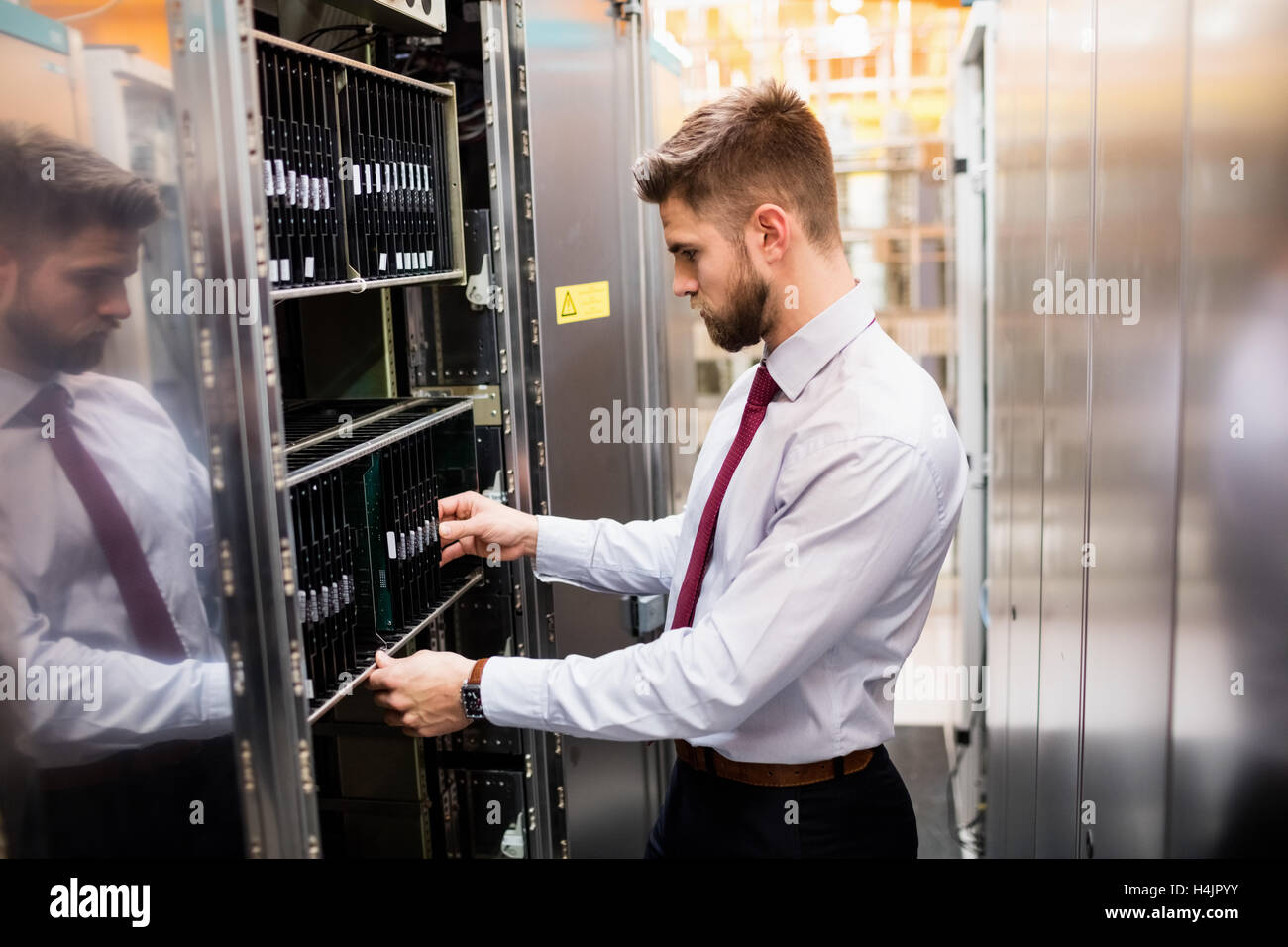 Data examining hi-res stock photography and images - Alamy