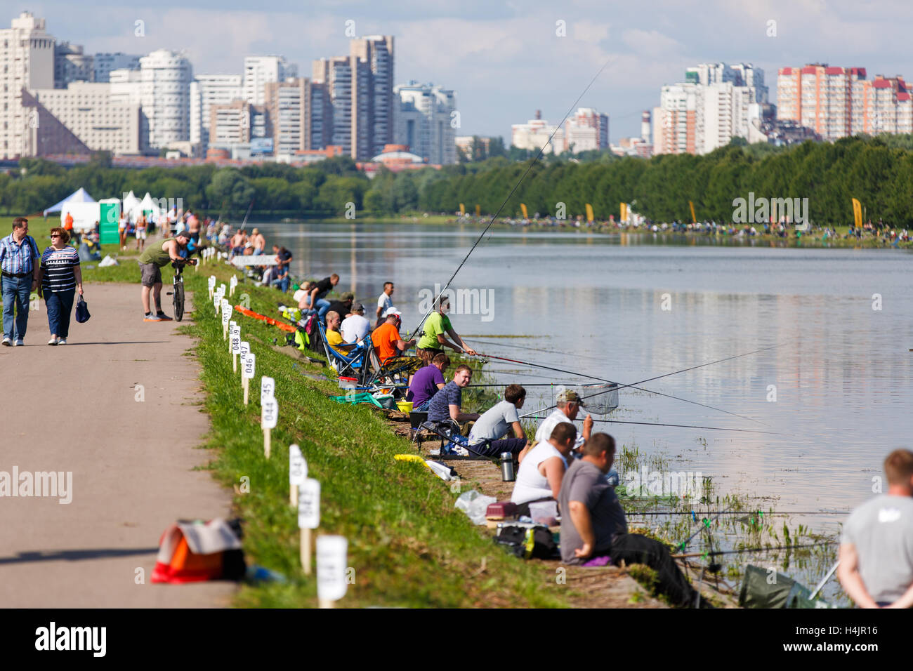 Moscow river fishing hi-res stock photography and images - Alamy