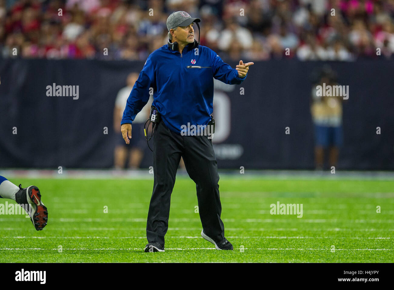 Houston, Texas, USA. 16th Oct, 2016. Indianapolis Colts head coach ...