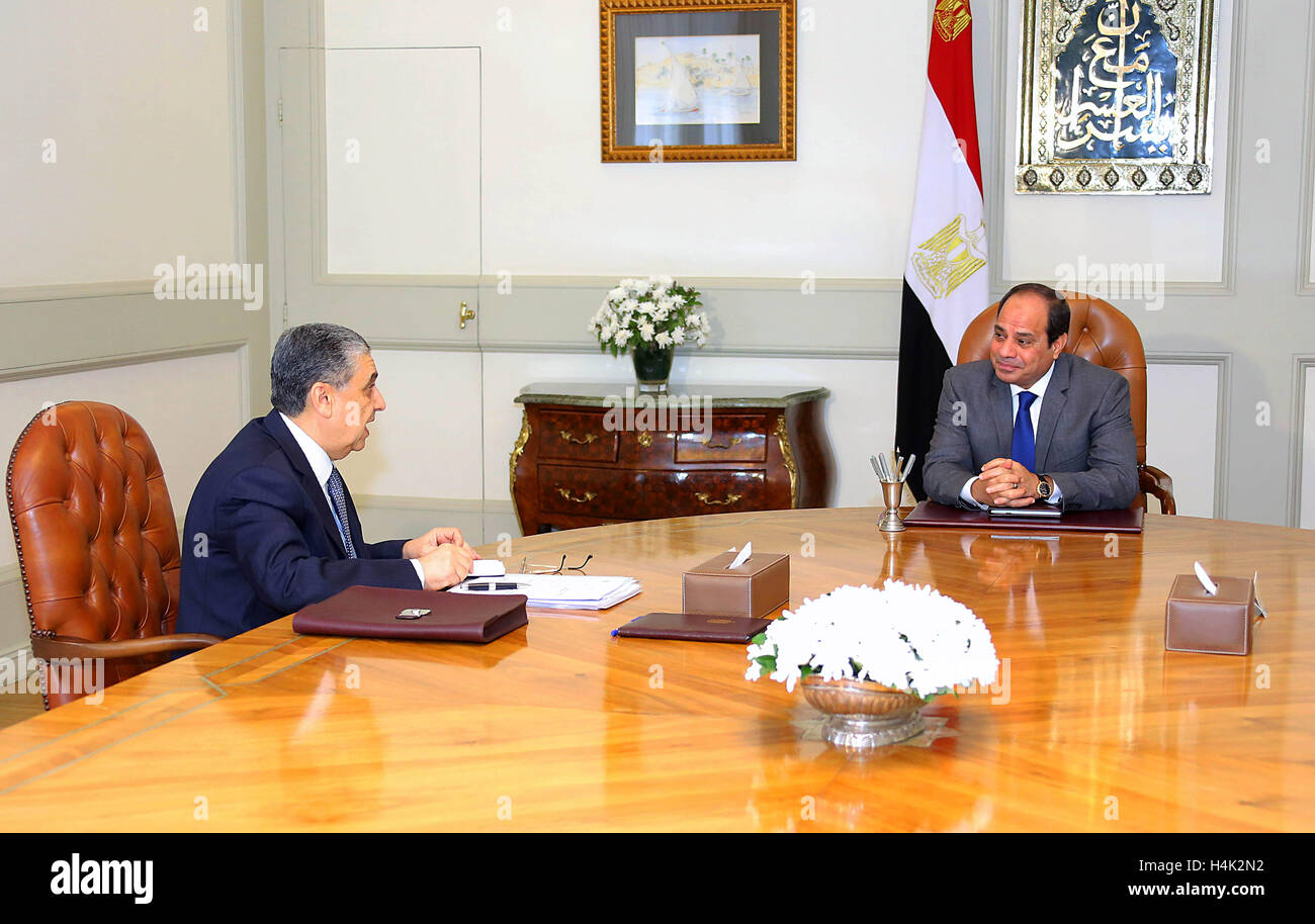 Cairo, Egypt. 17th Oct, 2016. Egyptian President Abdel Fattah al-Sisi ...