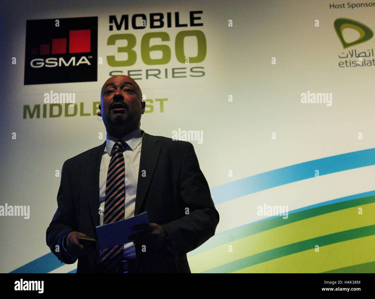 Dubai World Trade Center, Dubai UAE. 17th October 2016. Etisalat Chief ...