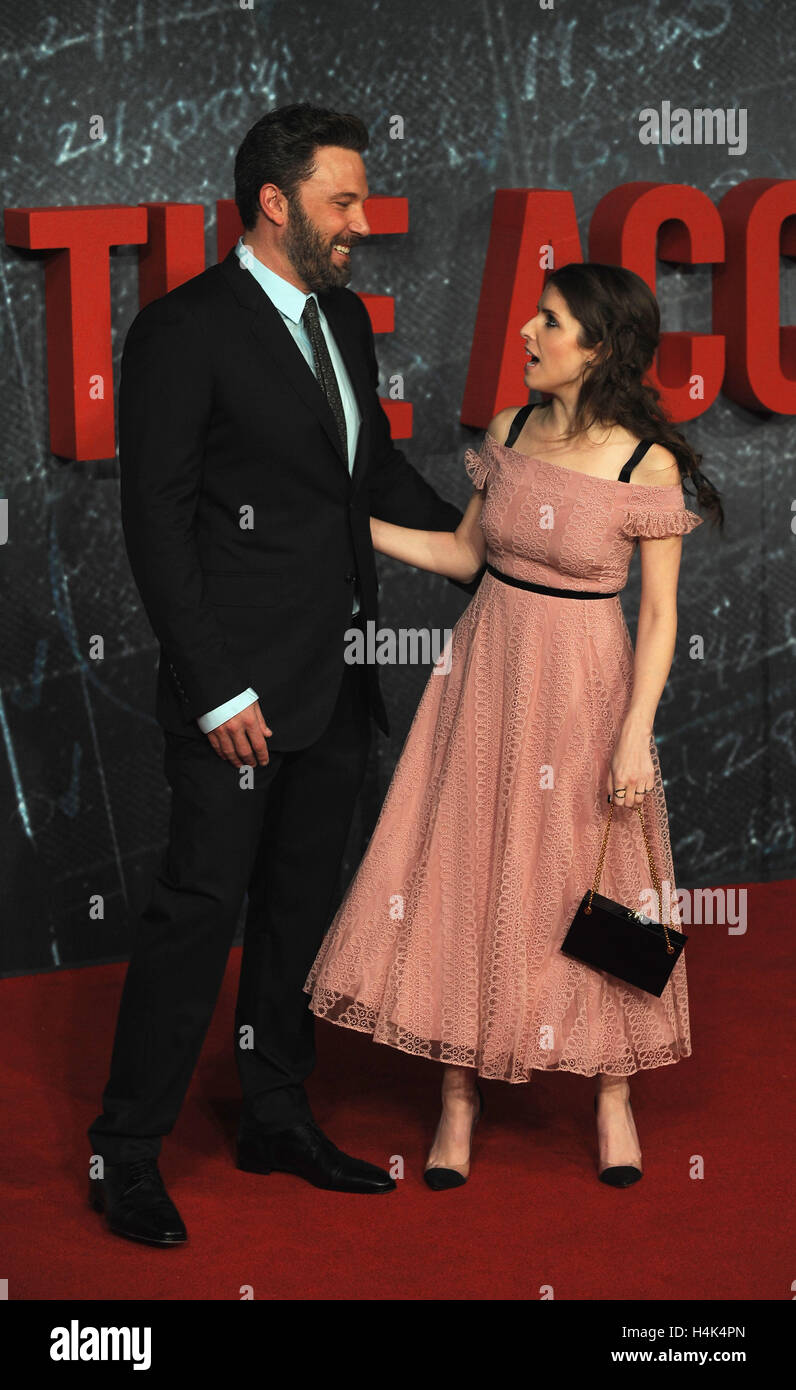 London, UK, UK. 17th Oct, 2016. Ben Affleck and Anna Kendrick attend ...