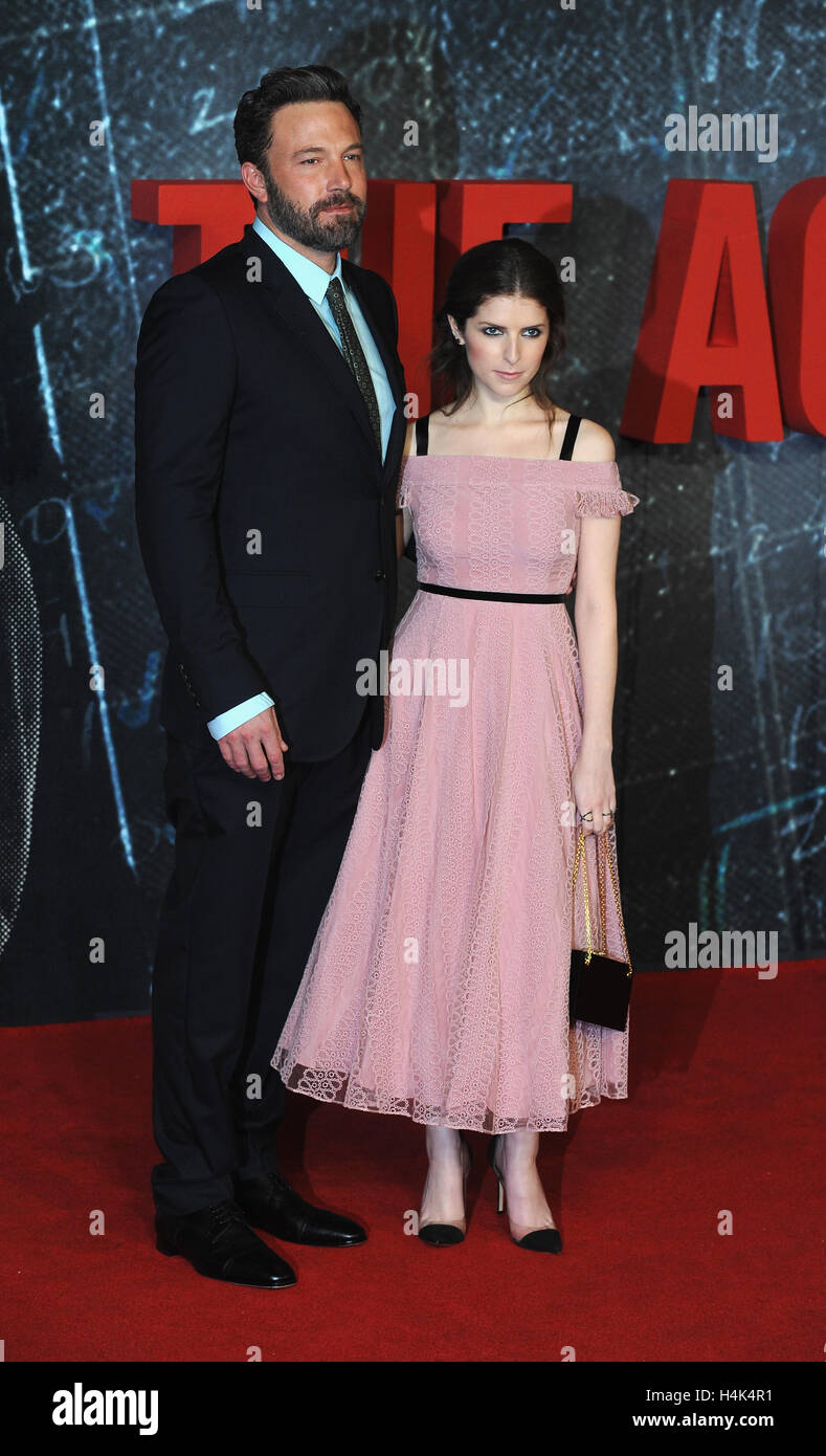 London, UK, UK. 17th Oct, 2016. Ben Affleck and Anna Kendrick attend ...