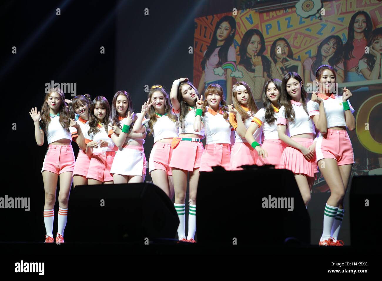 Seoul, Korea. 17th Oct, 2016. I.O.I hold showcase to promote their ...