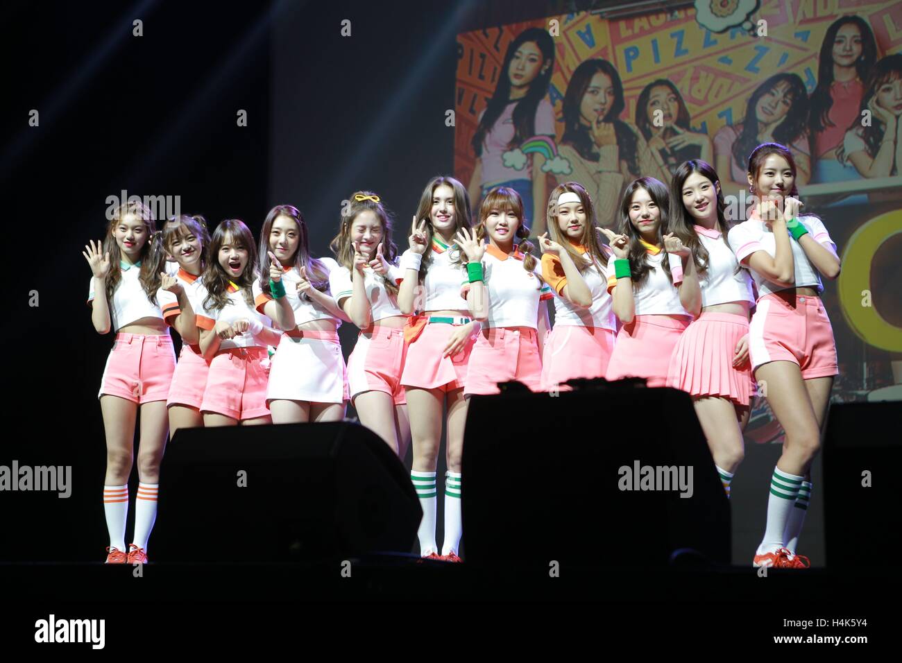 Seoul, Korea. 17th Oct, 2016. I.O.I hold showcase to promote their ...