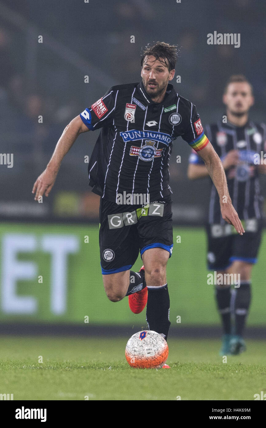Graz, Austria. 15th Oct, 2016. Christian Schulz (Sturm) Football/Soccer ...