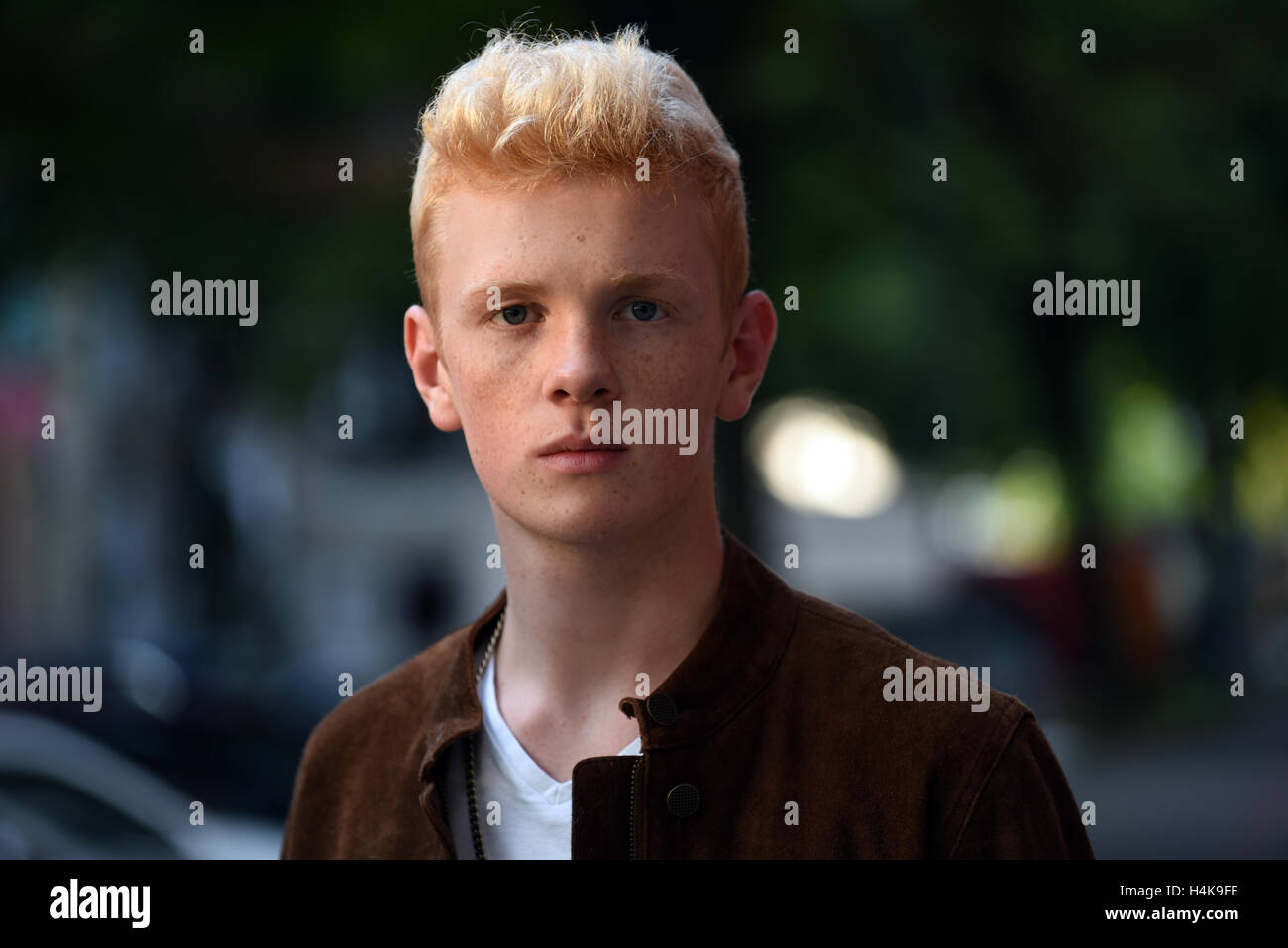 Exclusive: The artist Leon Loewentraut poses during a photo shooting in ...