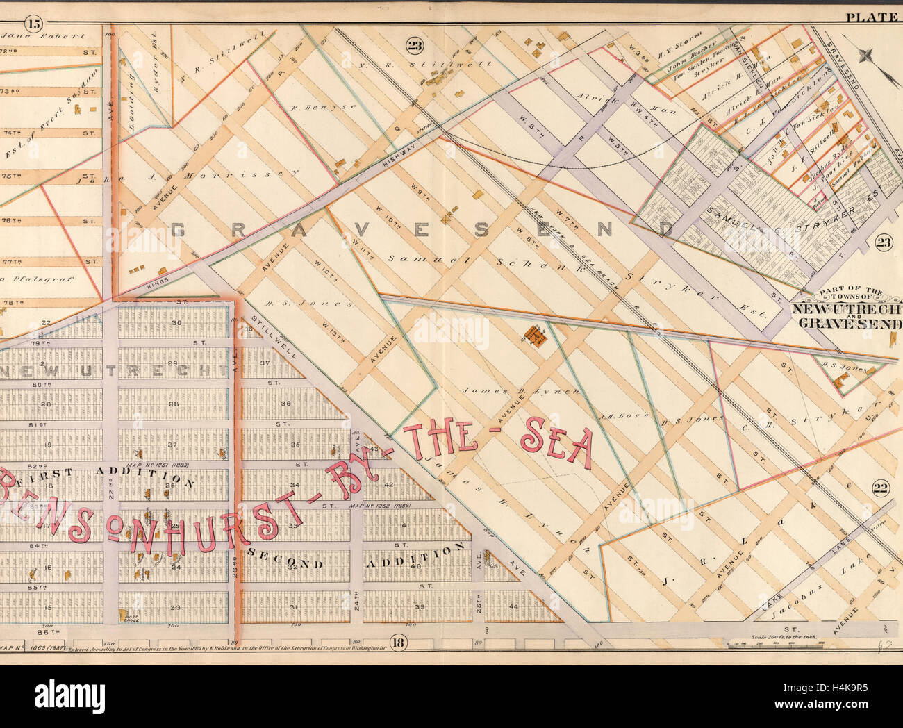 Map of gravesend hi-res stock photography and images - Alamy