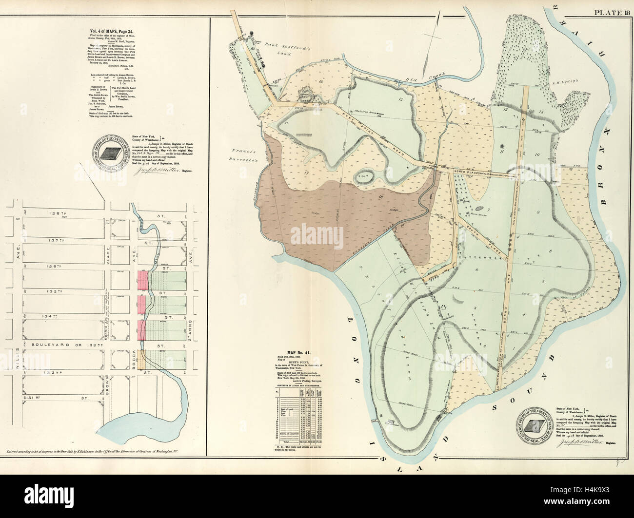Long island road map hi-res stock photography and images - Alamy