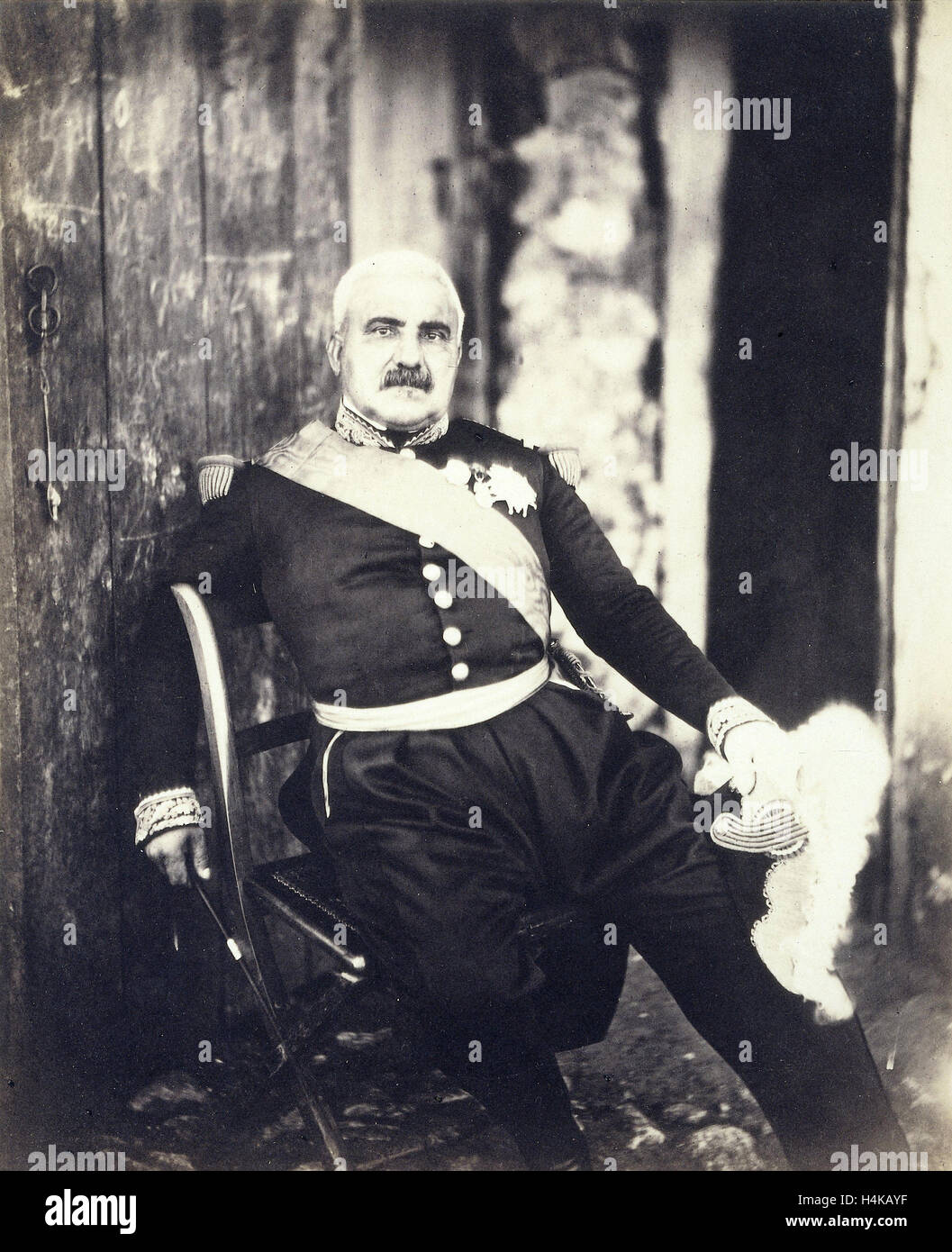 Portrait of Marshal Pelissier during the Crimean War, Roger Fenton ...