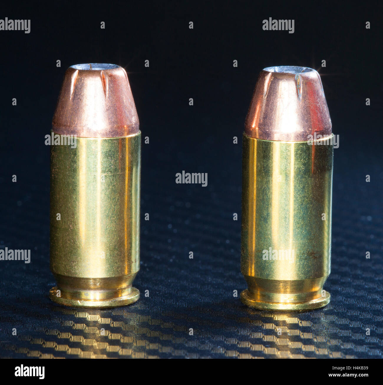 Hollow point bullets on self defense cartridges for a forty five Stock ...