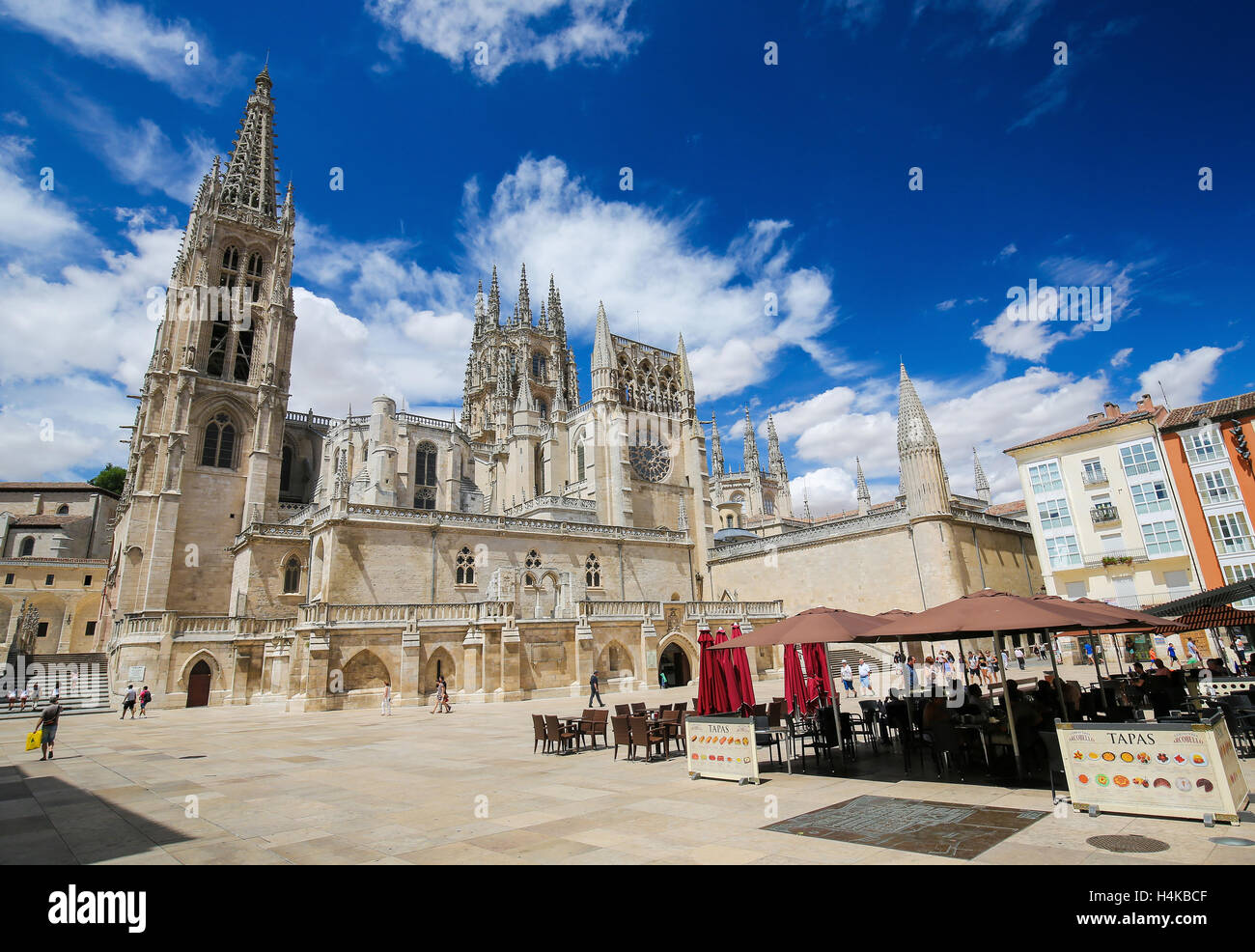 Famous gothic cathedral in Burgos, Castile, Spain Stock Photo - Alamy