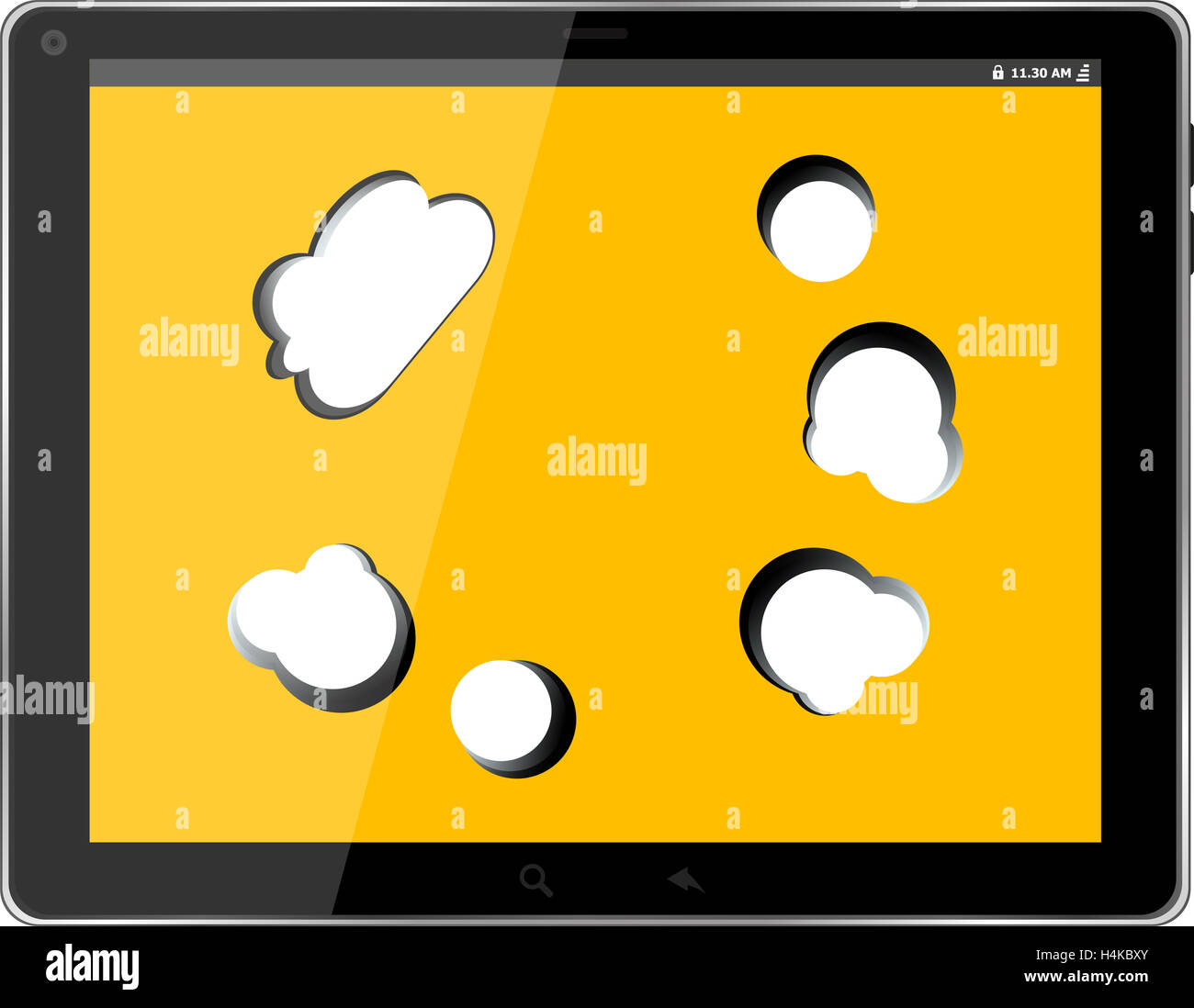 Cartoon computer tablet hi-res stock photography and images - Alamy