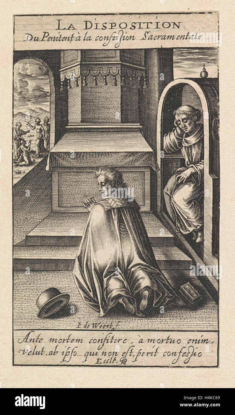 Confession, Jacob de Weert, 1600 - 1617 Stock Photo - Alamy