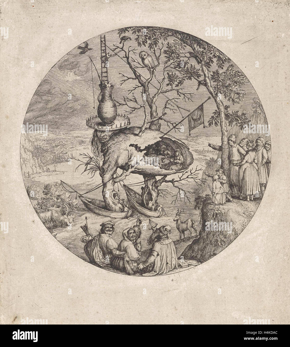 Tree Man, Anonymous, Jheronimus Bosch, 1550 - 1575 Stock Photo - Alamy