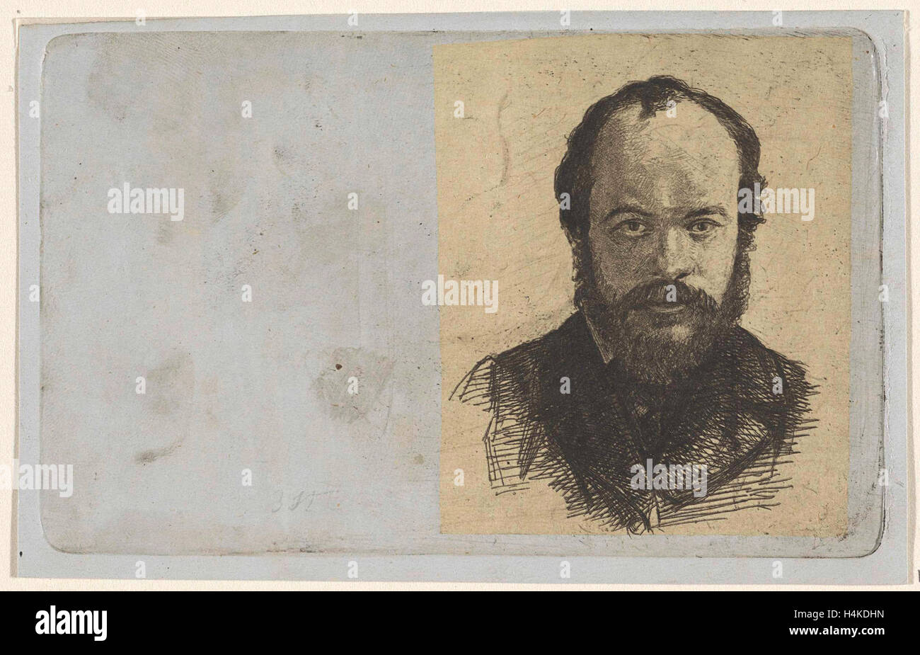 Portrait of Jan Weissenbruch, Frederik Hendrik Weissenbruch, 1863 Stock ...