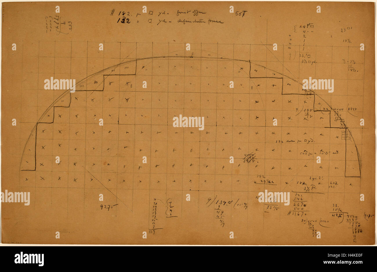 Charles Sprague Pearce, Diagram of a Lunette, American, 1851 - 1914 ...