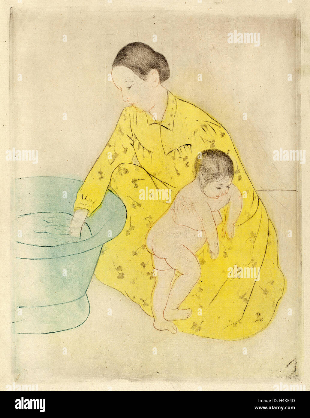 Mary Cassatt, The Bath, American, 1844 - 1926, c. 1891, drypoint and ...