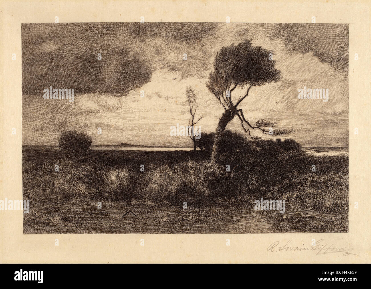 Robert Swain Gifford, Near the Coast, American, 1840 - 1905, 1886 ...