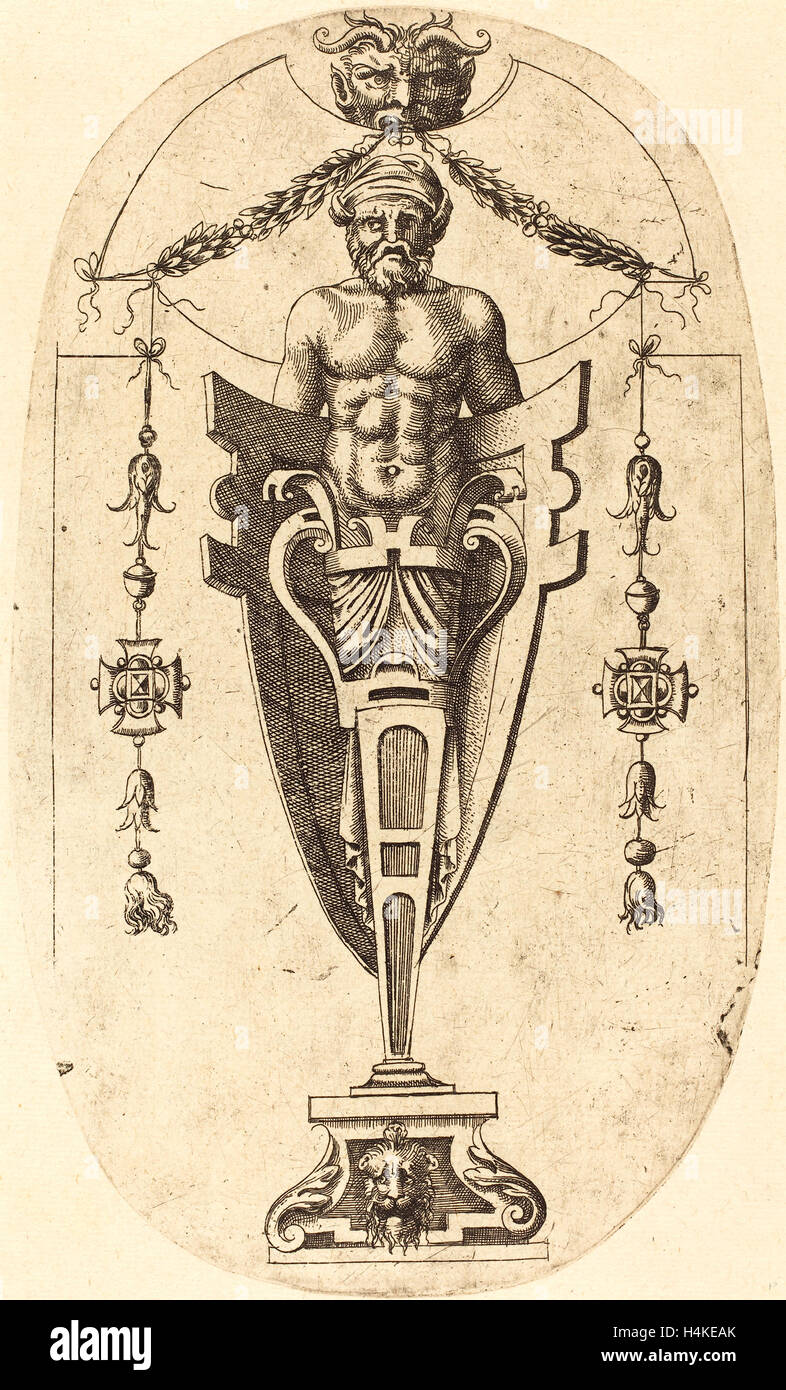 Jean Mignon, French (active 1543-active c. 1545), Man in a Niche ...