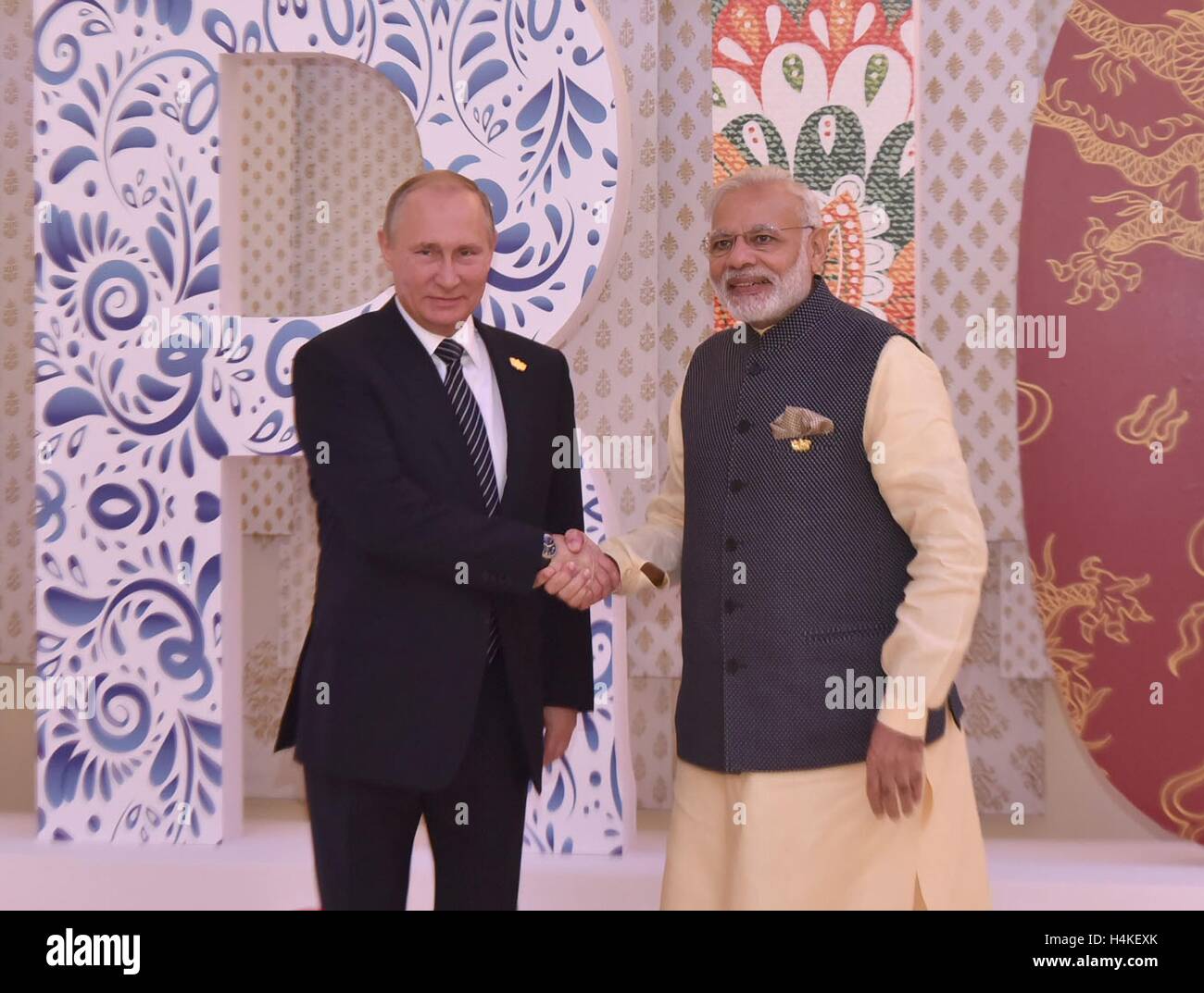 Indian Prime Minister Narendra Modi Welcomes Russian President Vladimir