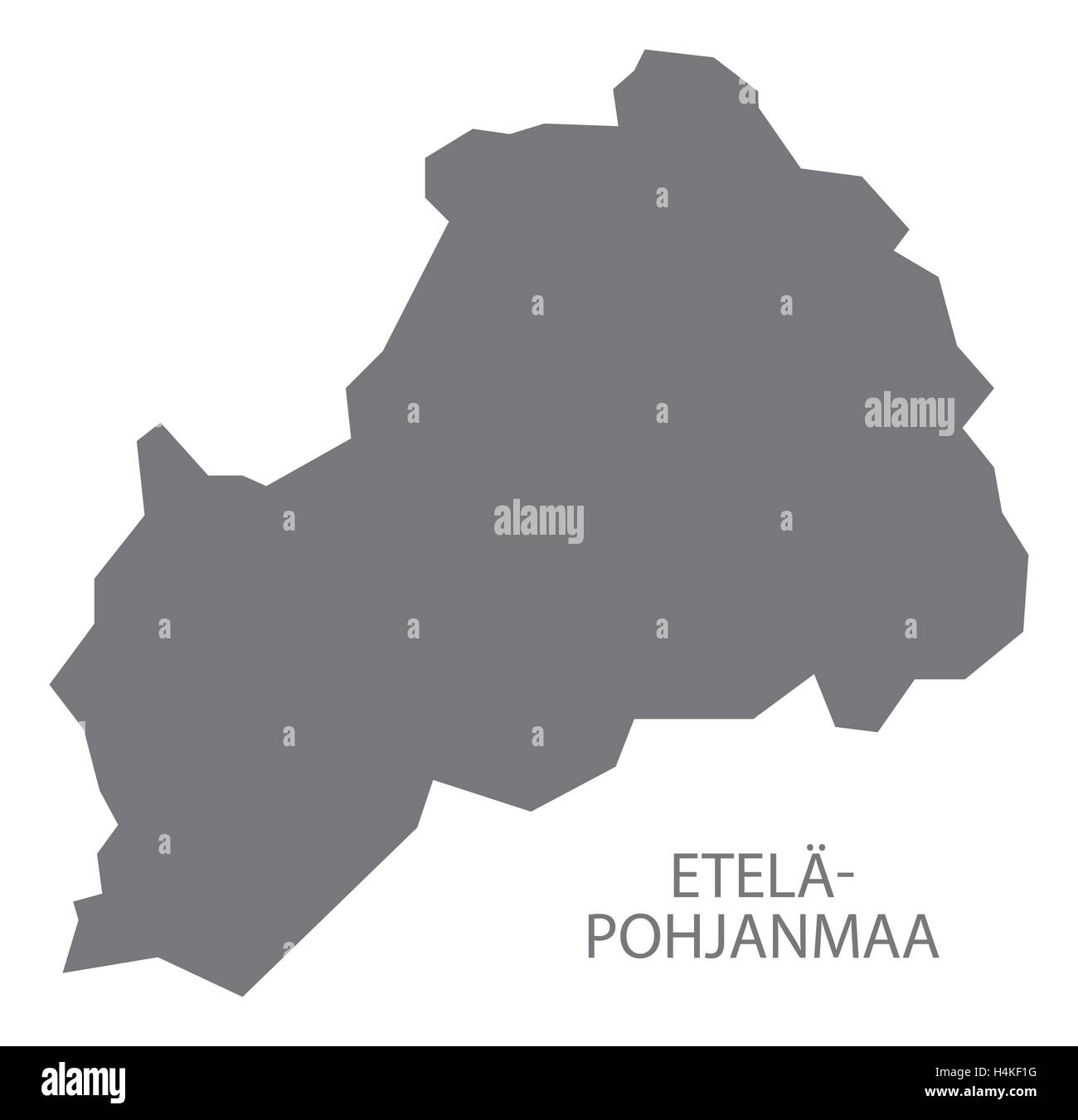 Etela-Pohjanmaa Finland Map grey Stock Vector Image & Art - Alamy