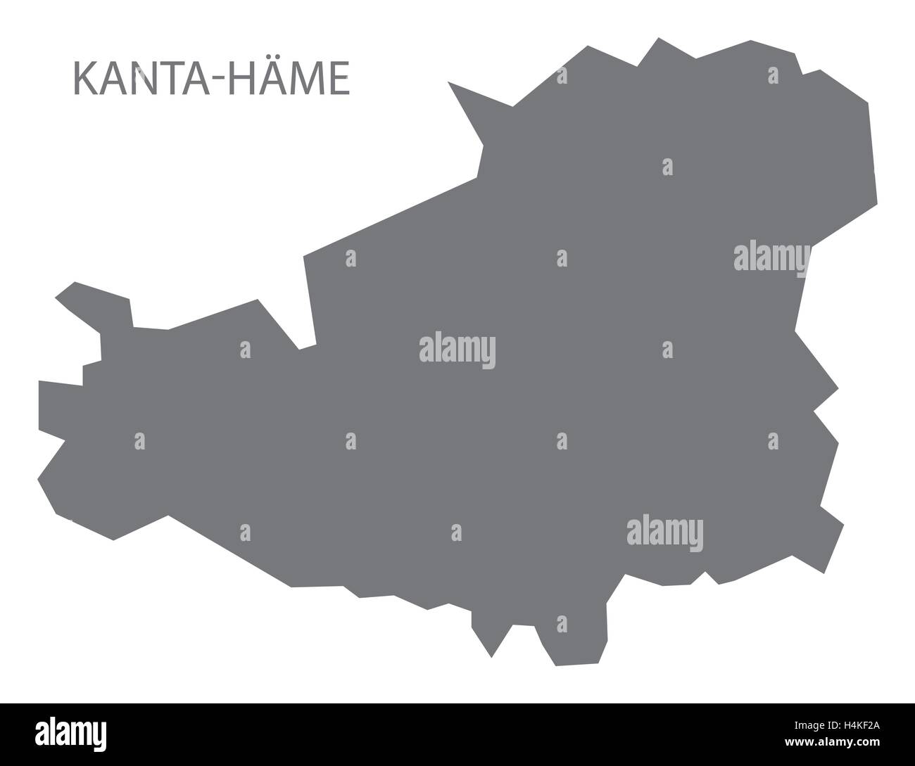 Kanta-Hame Finland Map grey Stock Vector Image & Art - Alamy